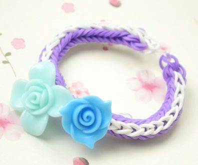 DIY Rose Double Cross Loom Bracelet : 8 Steps - Instructables