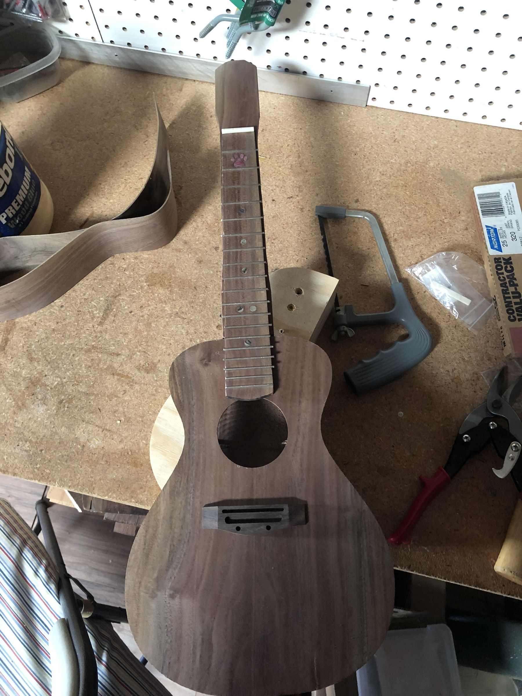 Solid Walnut Ukulele From Walnut Tree Using CNC/ Laser Cutter : 14 ...