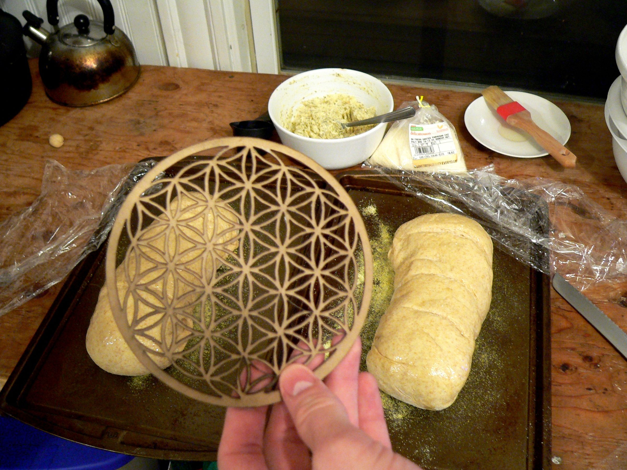Garlic Beer Bread With Laser Cut Flour Stencil : 12 Steps - Instructables