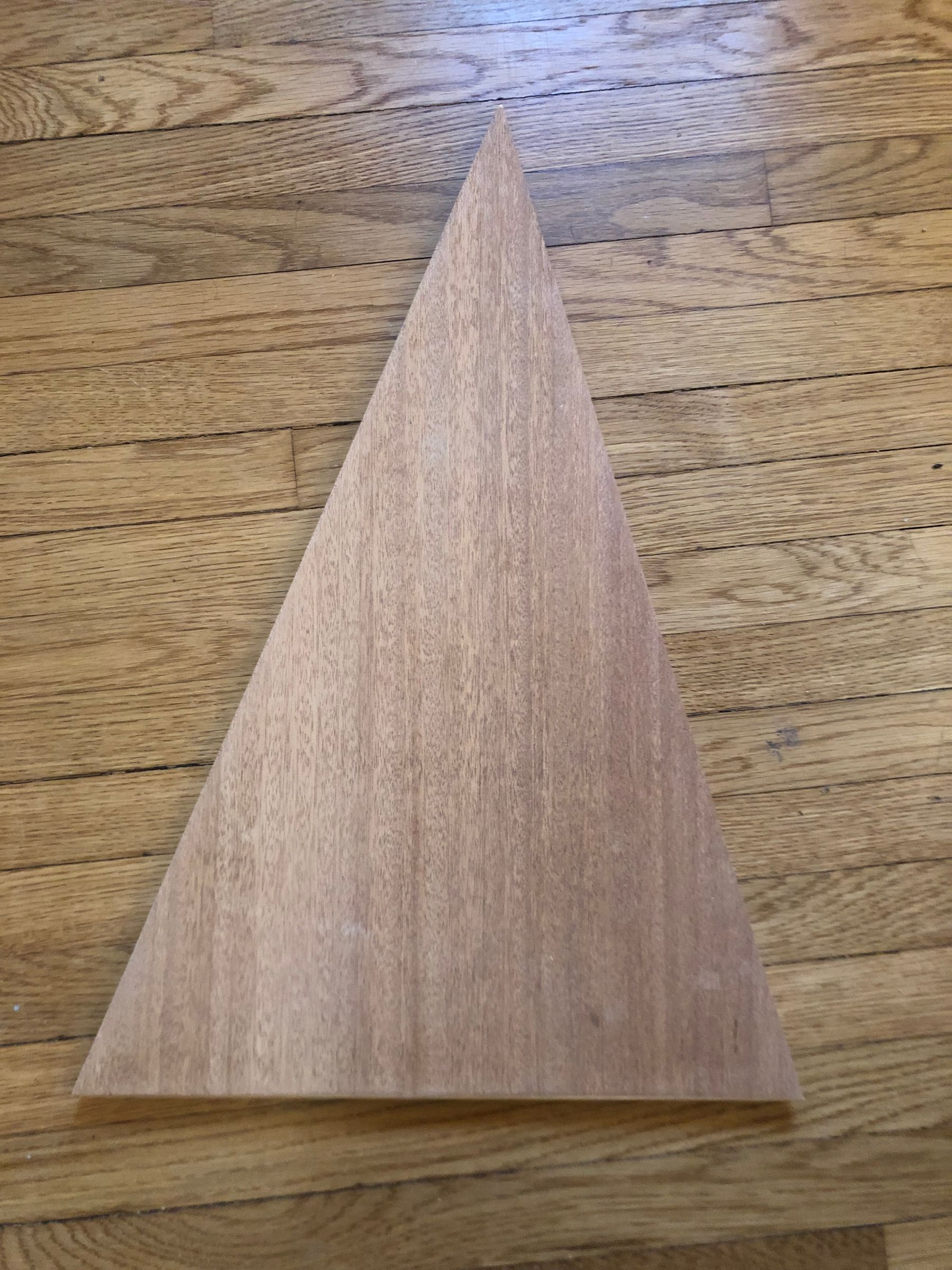 Useful Triangular Table From Old Cabinet Door : 5 Steps (with Pictures ...