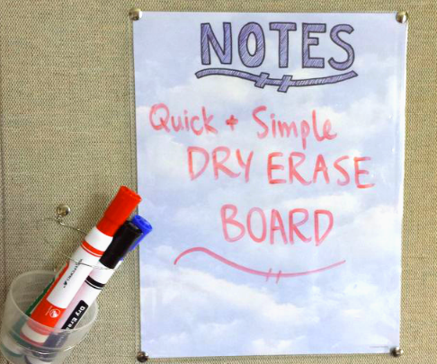 Quick and Simple Dry Erase Board : 6 Steps (with Pictures) - Instructables
