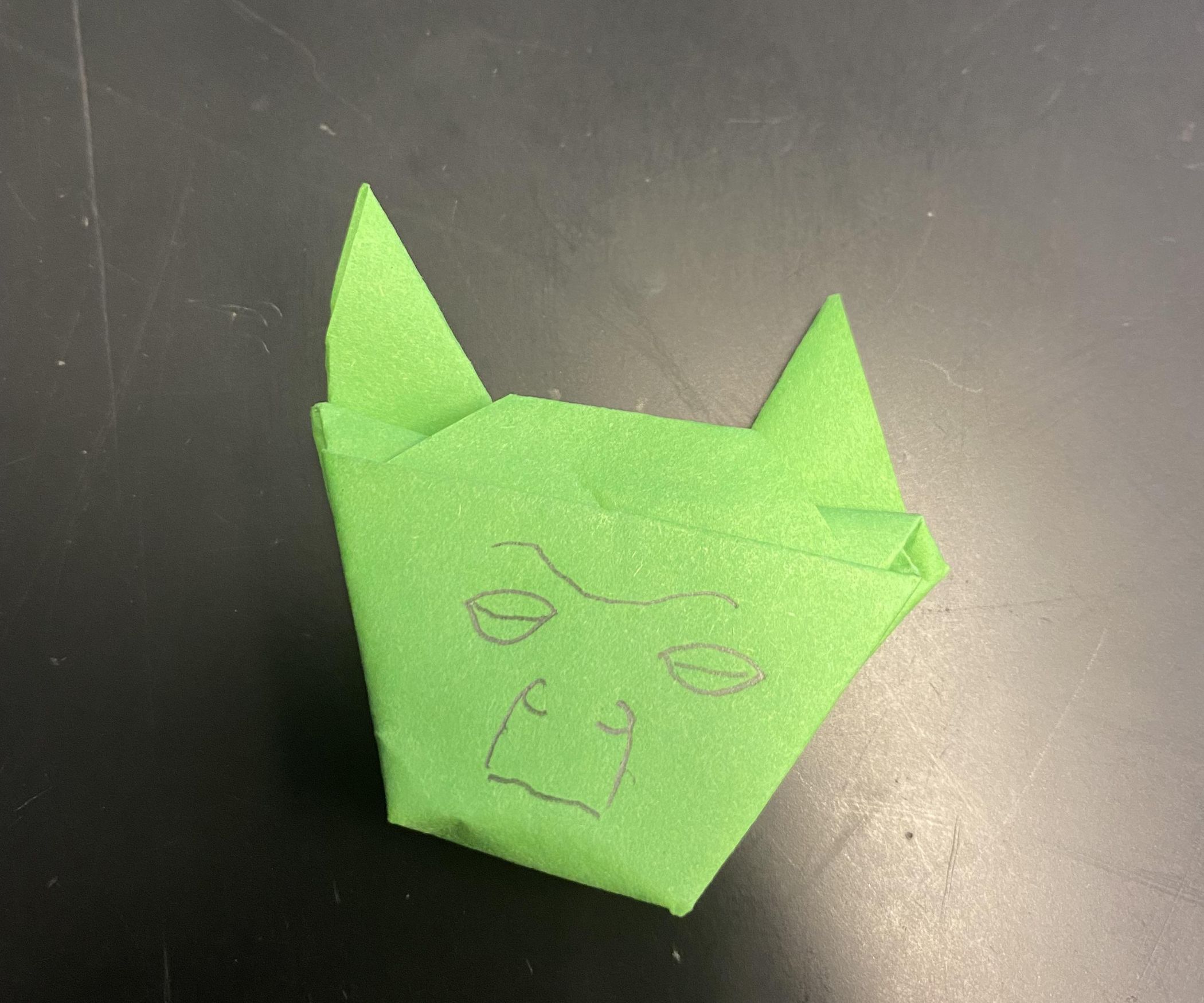 Yoda Head Oragami : 8 Steps - Instructables