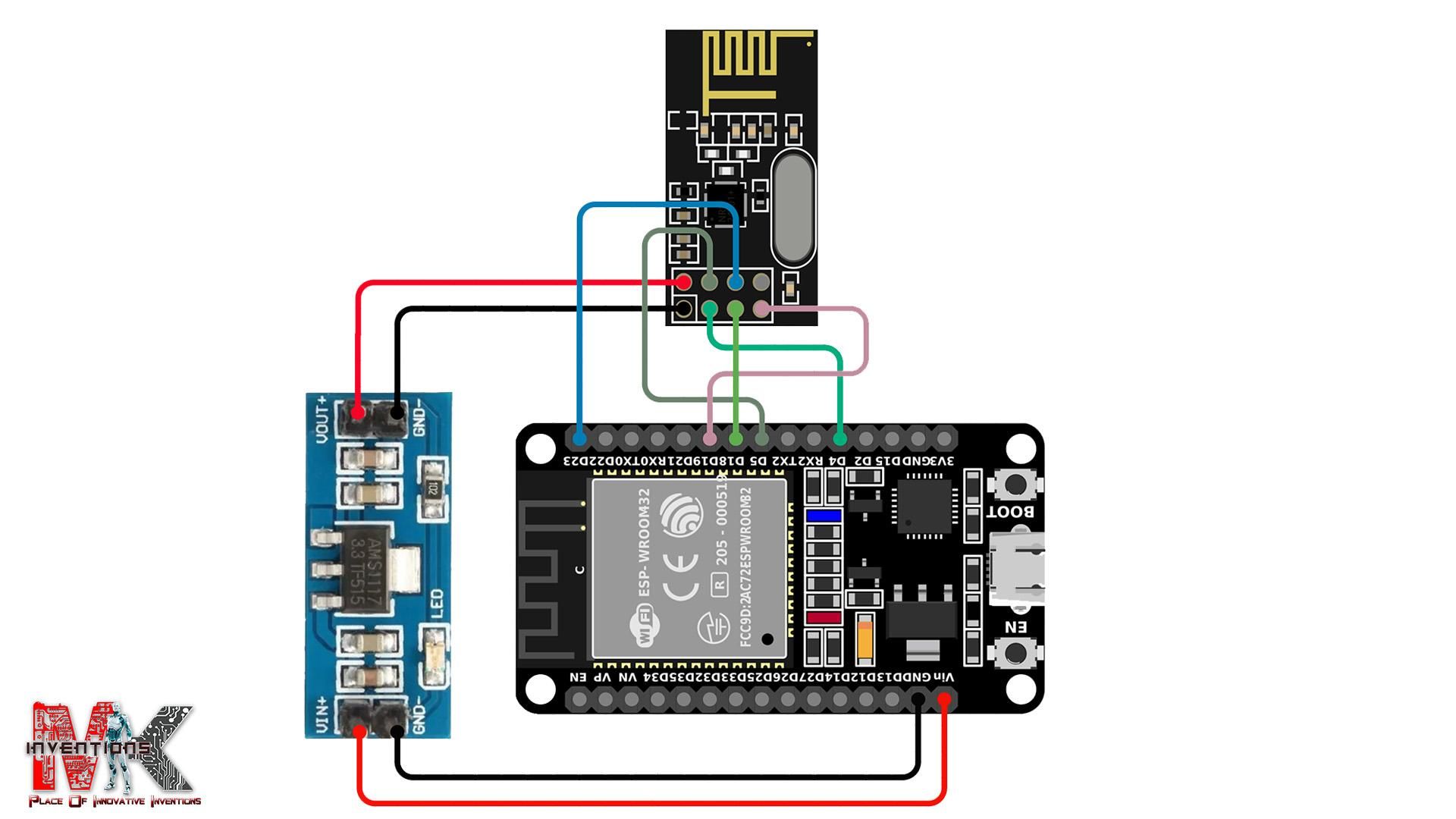 🔧 DIY Wireless Sensor Hub With ESP32 + Arduino + NRF24L01 : 12 Steps - Instructables
