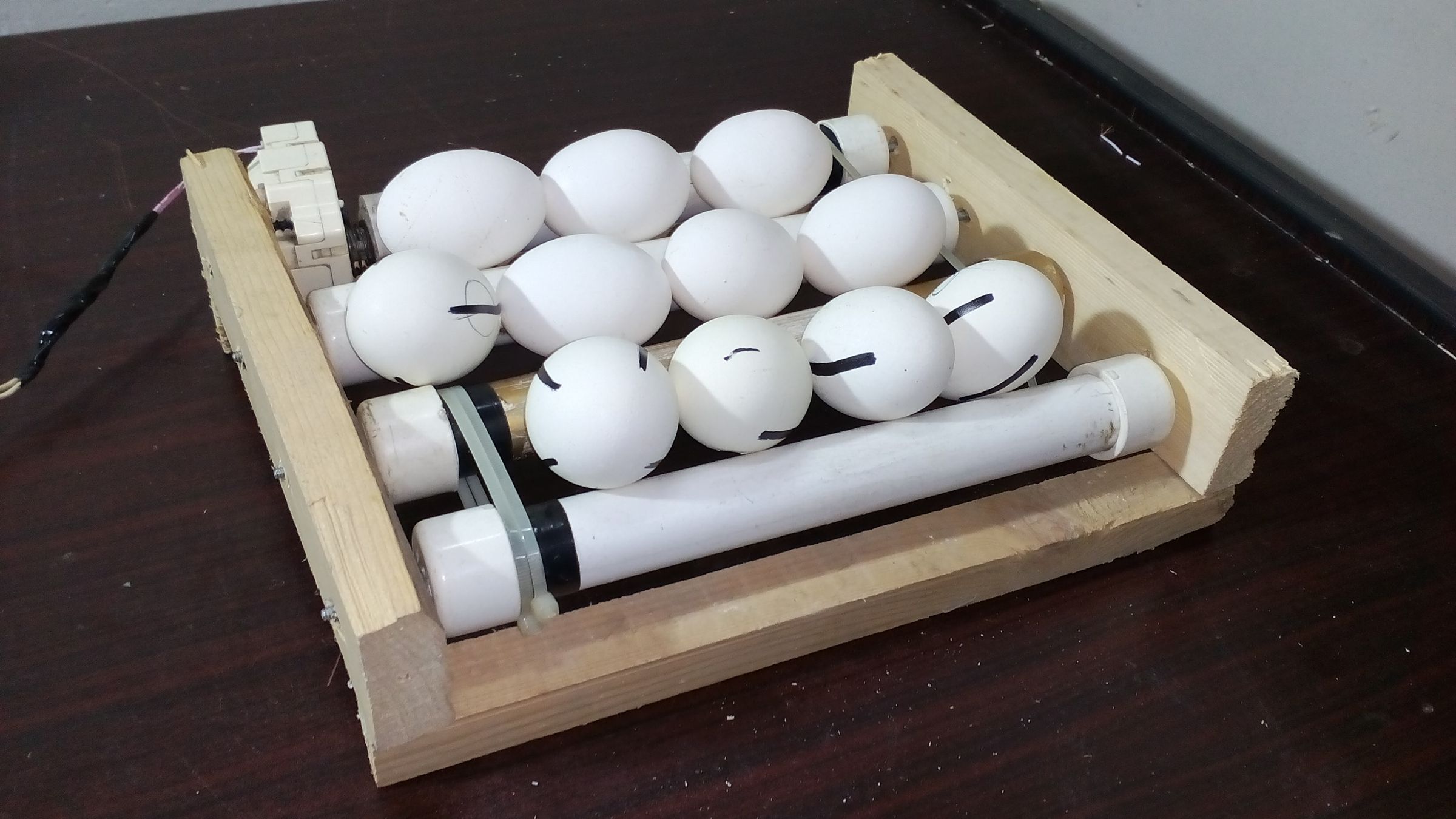 How to Make Automatic Rotating Egg Tray From PVC and Wood : 5 Steps ...