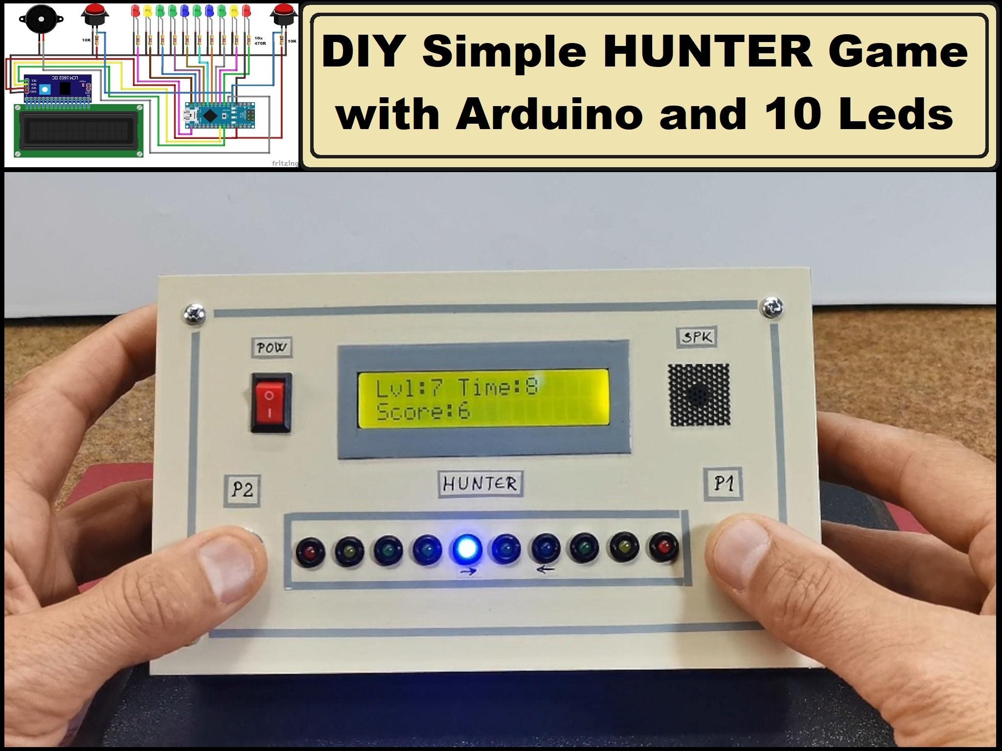 DIY Simple HUNTER Led Game With Arduino : 3 Steps - Instructables