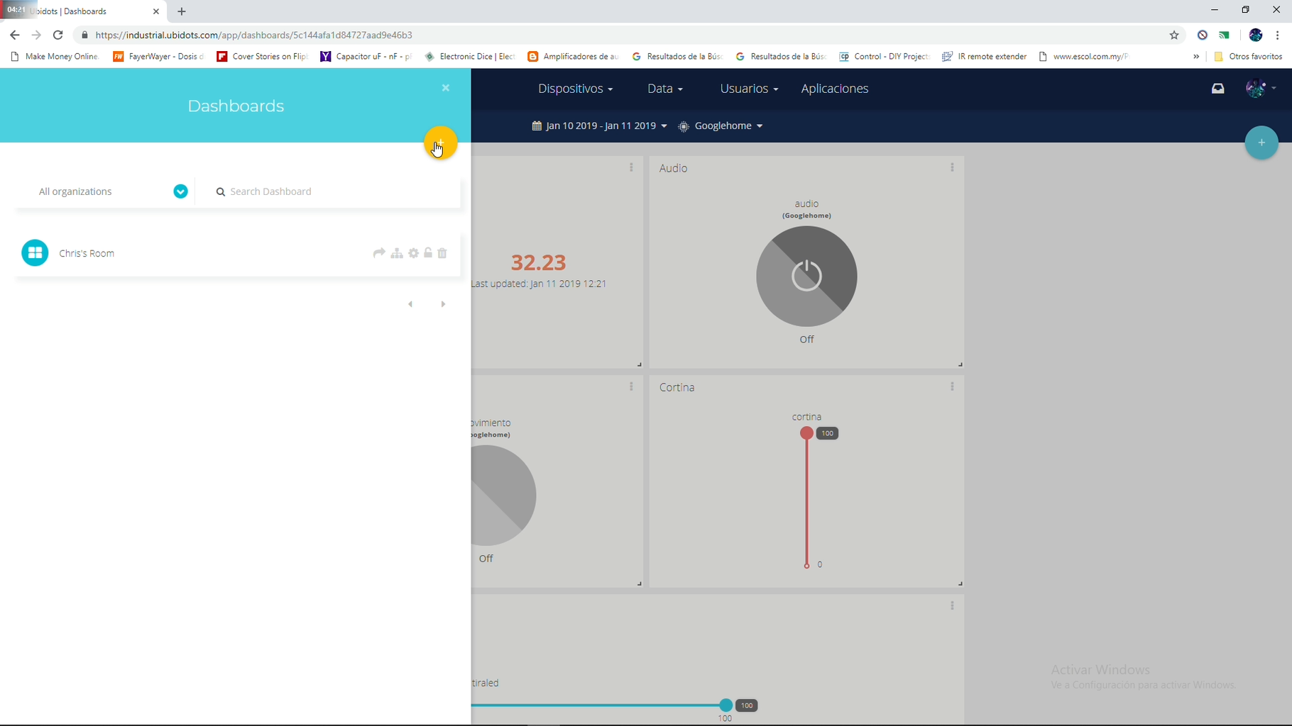 Io Control With Arduino Esp8266 Nodemcu And Ubidots 5 Steps Instructables