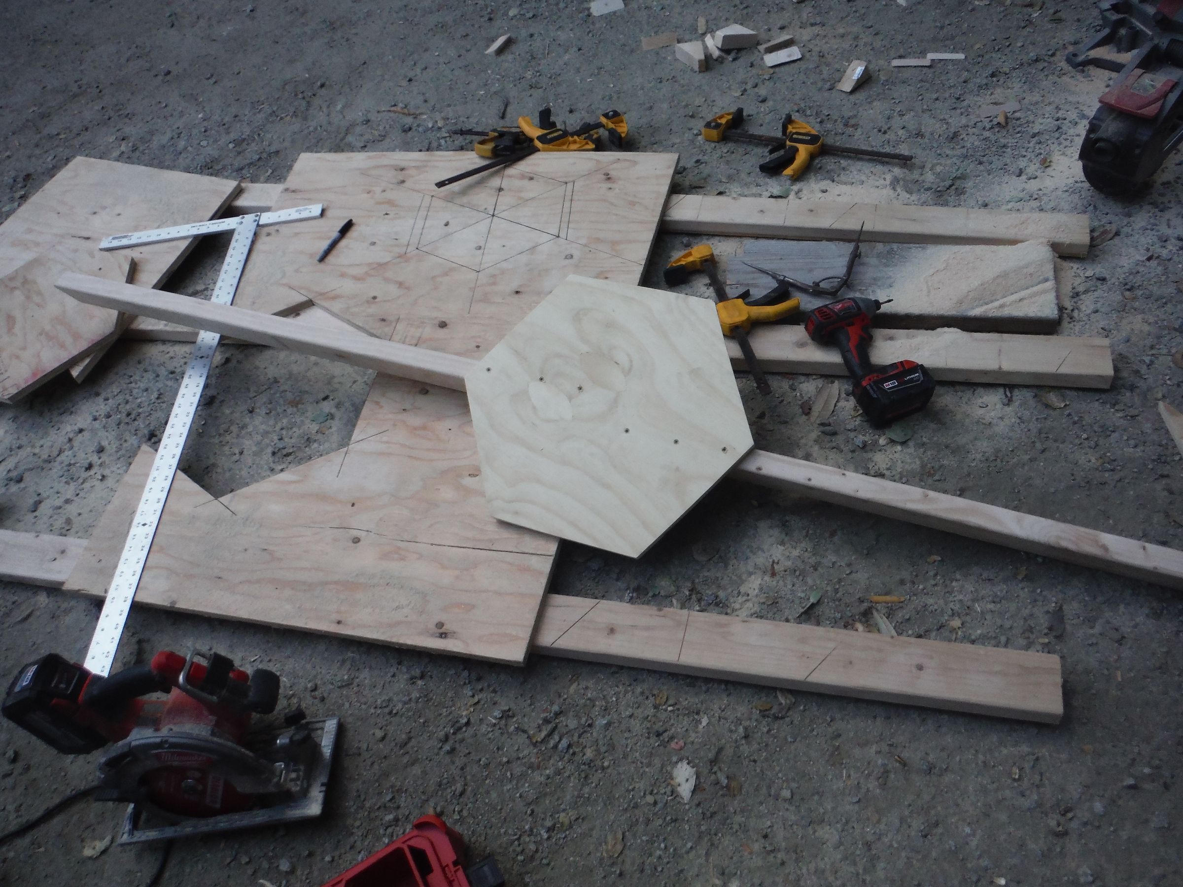How to Build a Hexagonal Picnic Table : 18 Steps (with Pictures ...