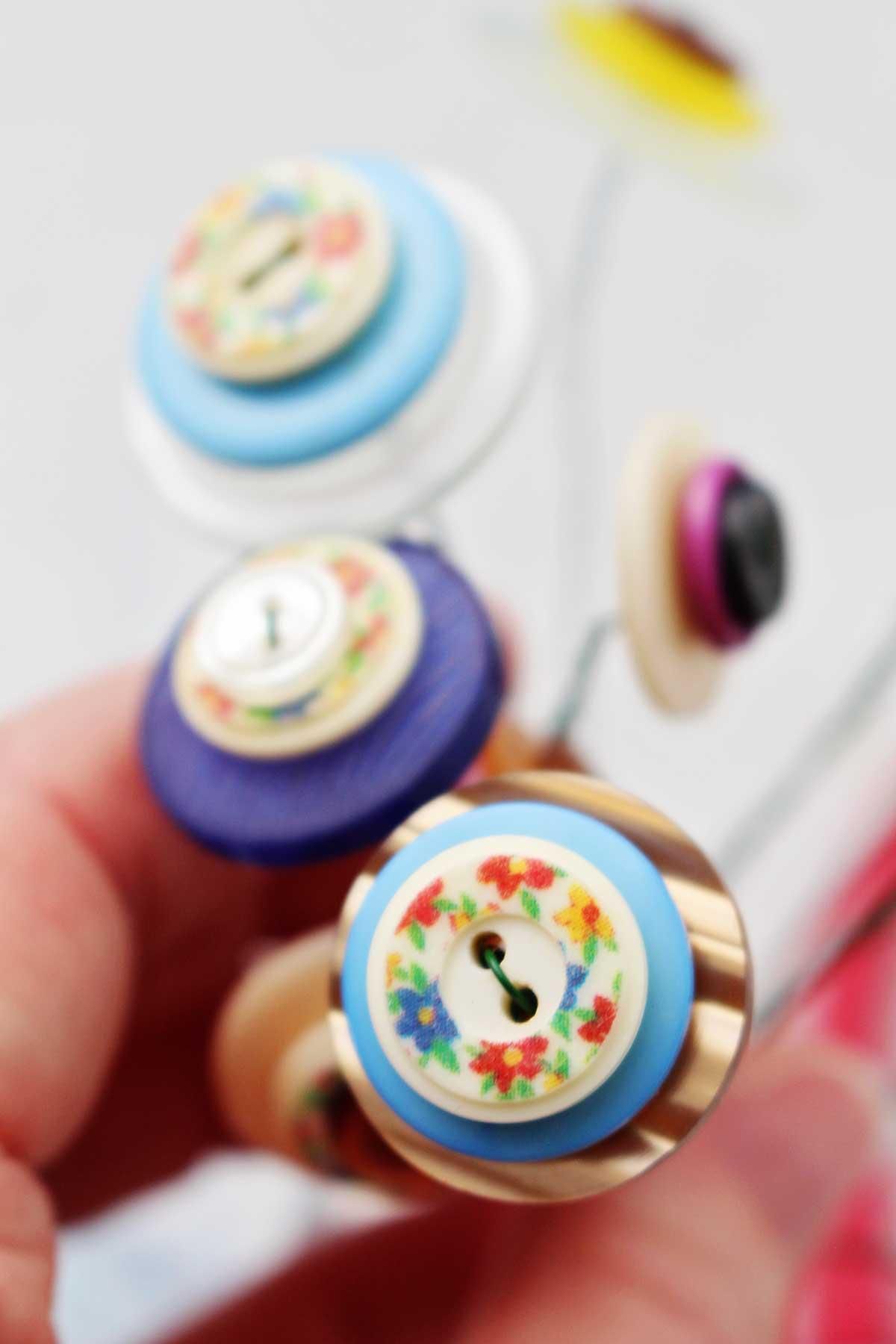 DIY Mini Button Flower Bouquet : 3 Steps (with Pictures) - Instructables