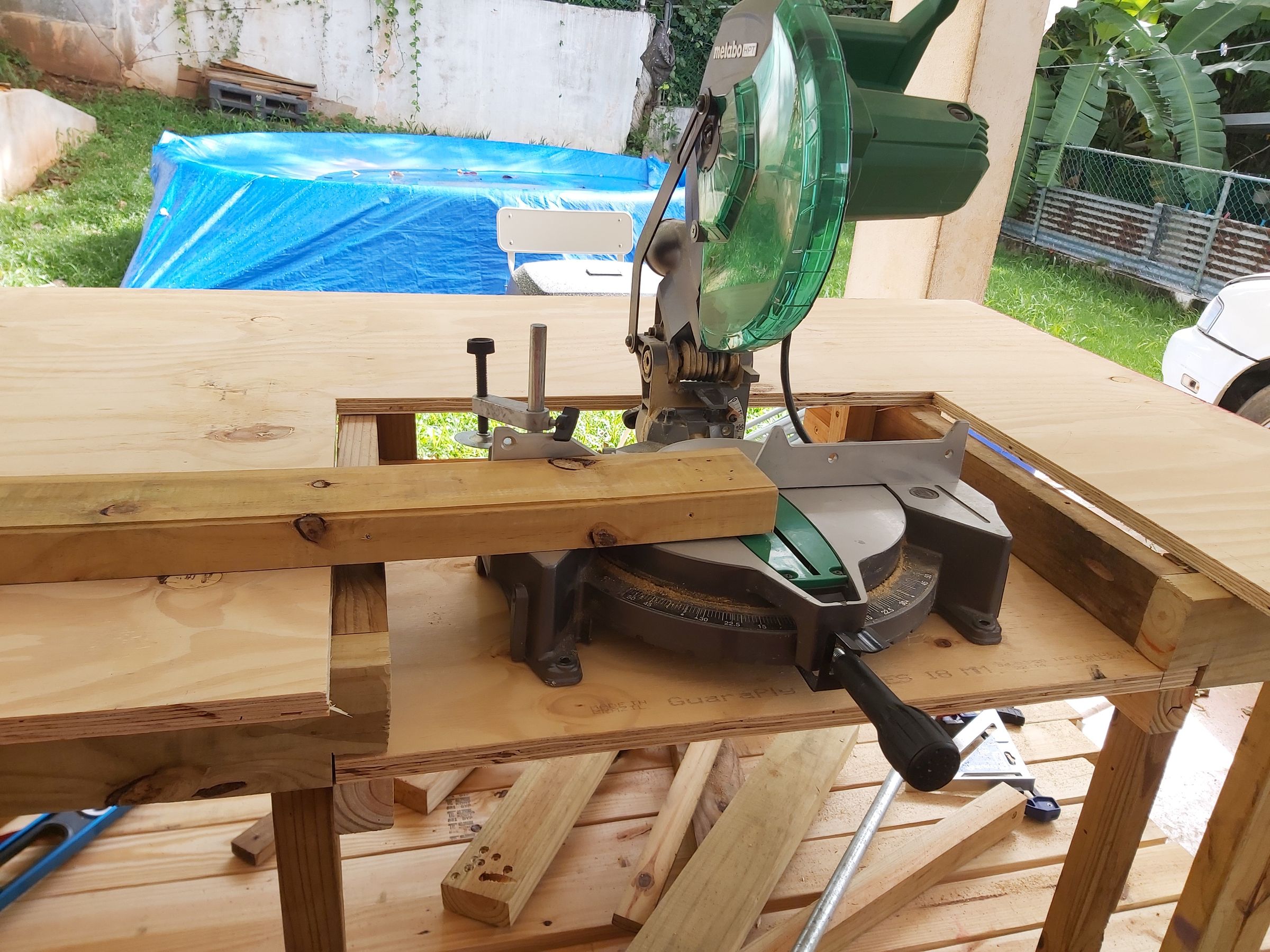 Mobile Workbench With Built-in Table & Miter Saws : 8 Steps (with ...