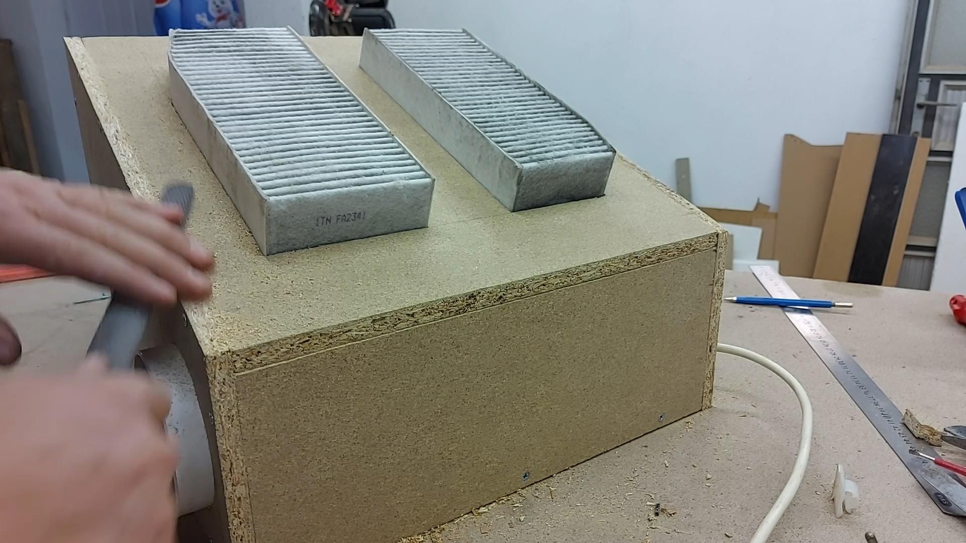 Workshop Air Filter With Old Car Filter : 11 Steps (with Pictures ...
