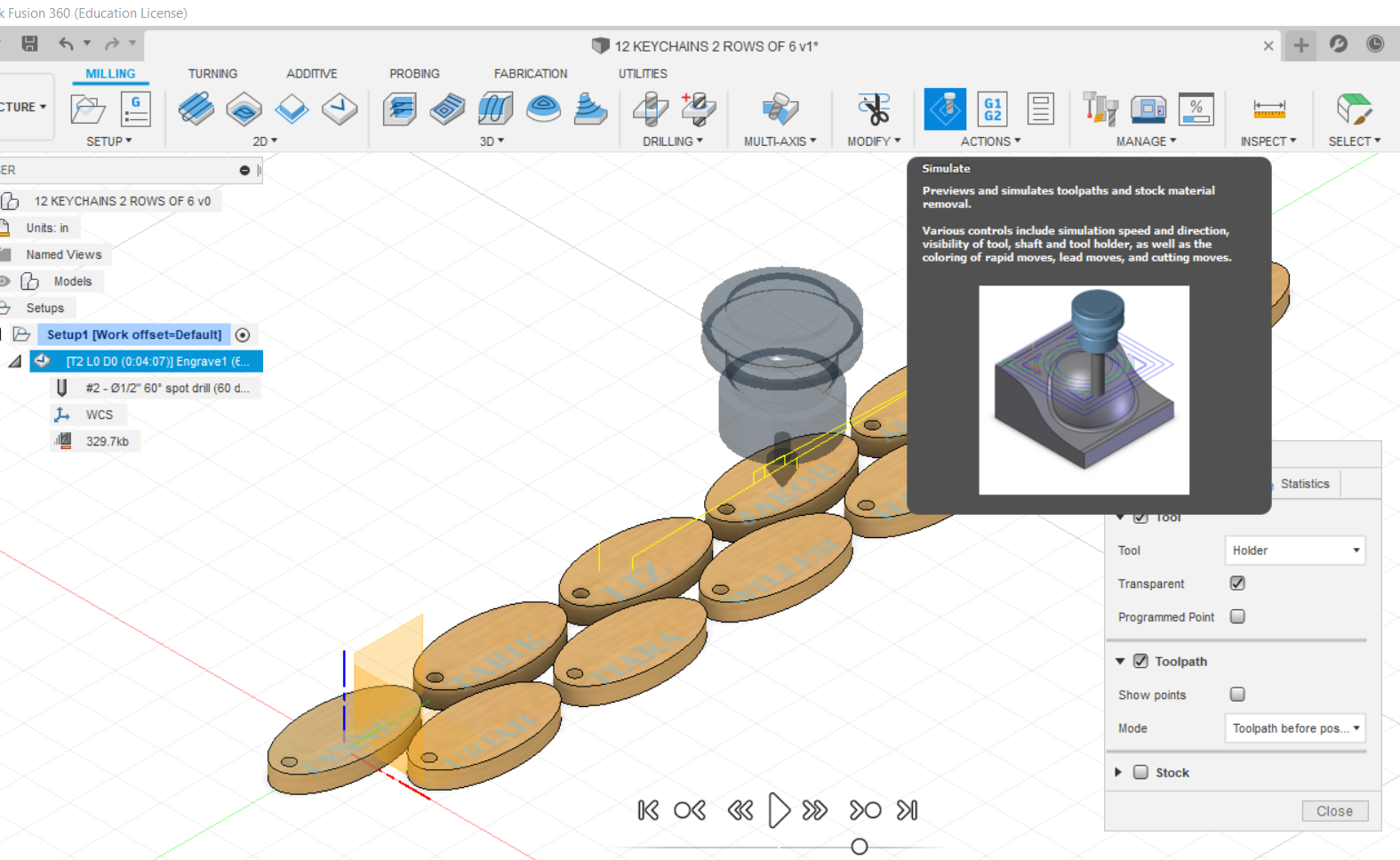 Make a Keychain With Fusion 360, a CNC Machine and Scrap Wood : 10 ...