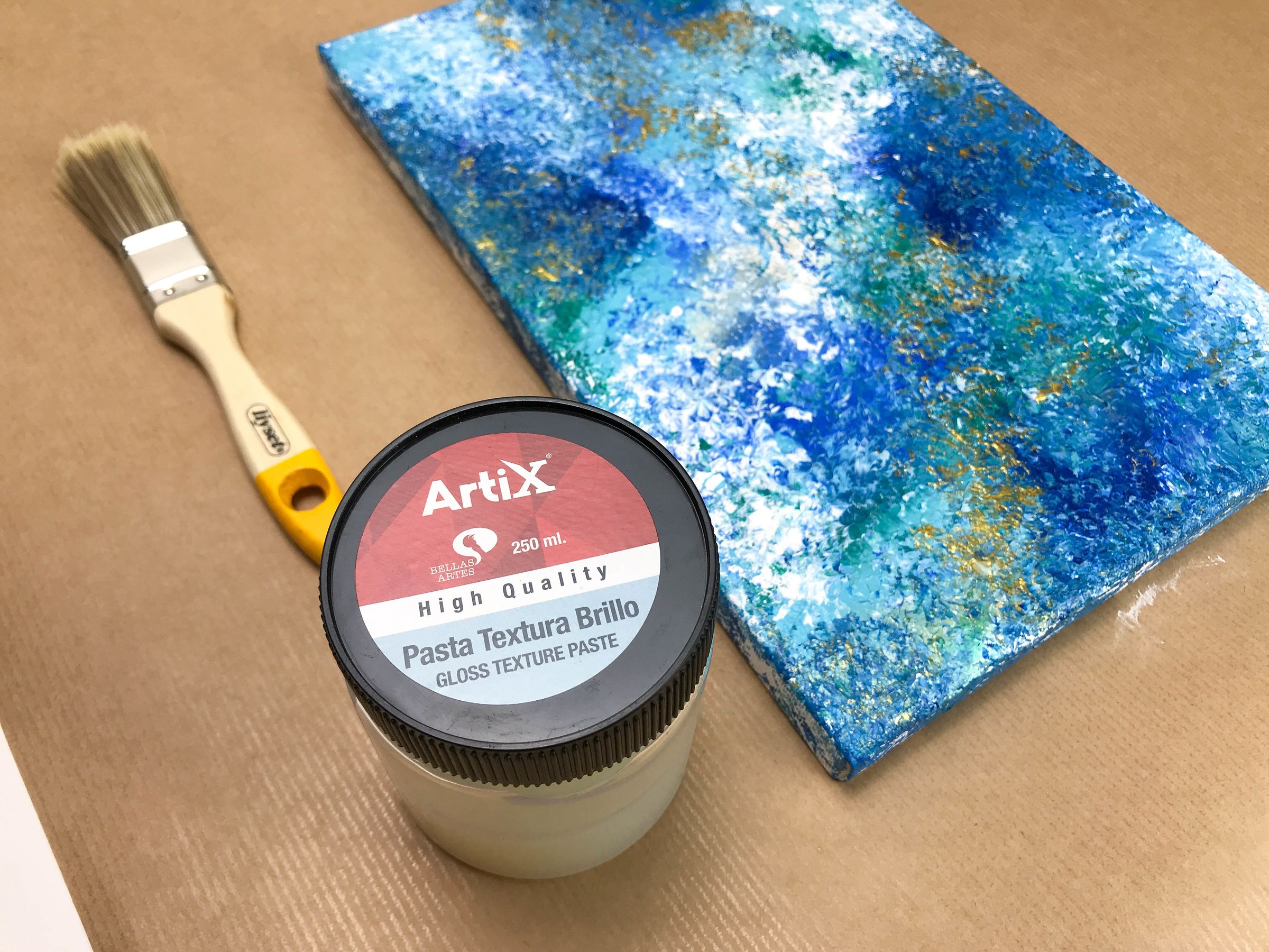 DIY Gold Acrylic Abstract Painting : 13 Steps (with Pictures ...