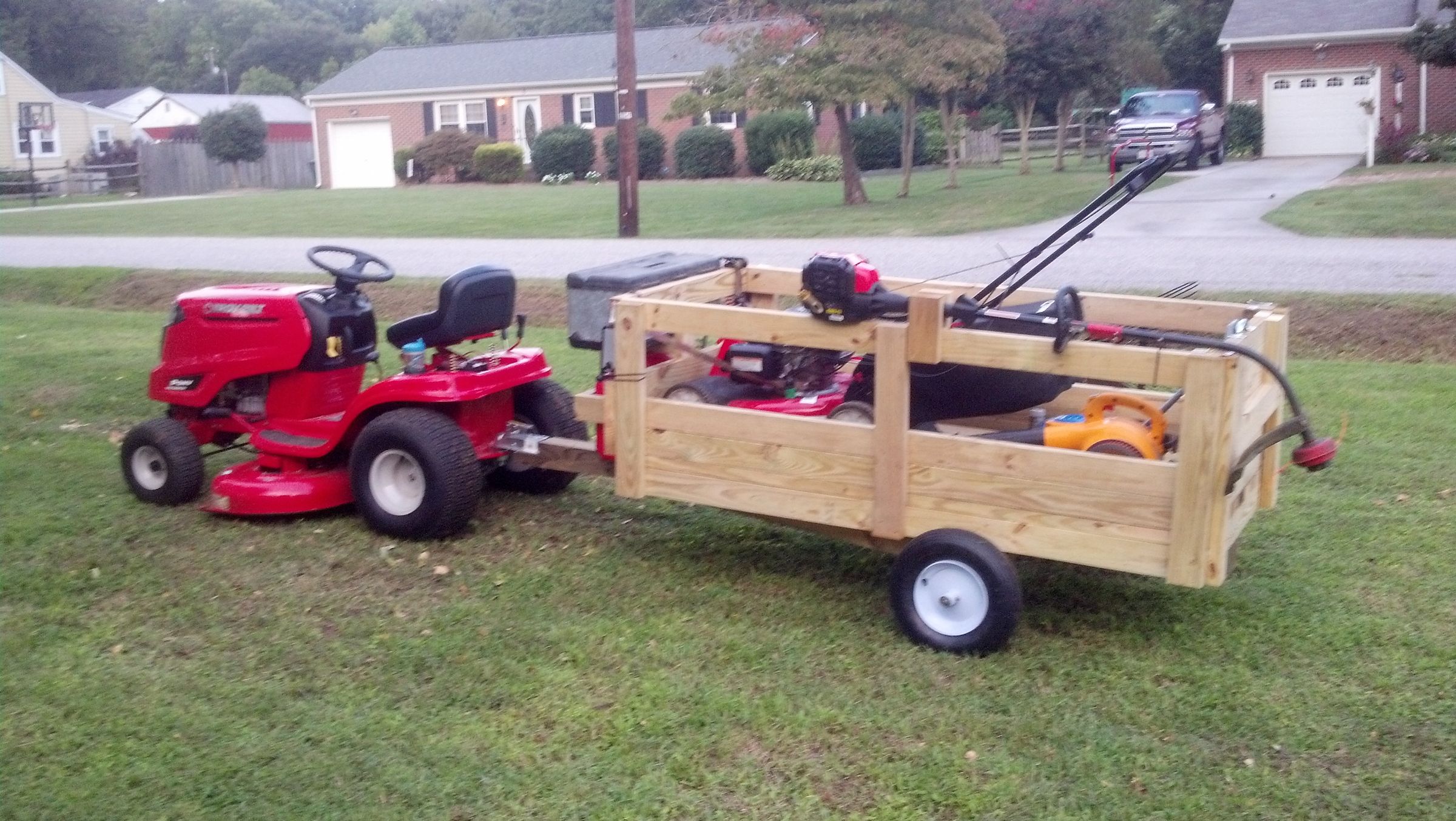 Lawnmower Utility Trailer : 4 Steps (with Pictures) - Instructables