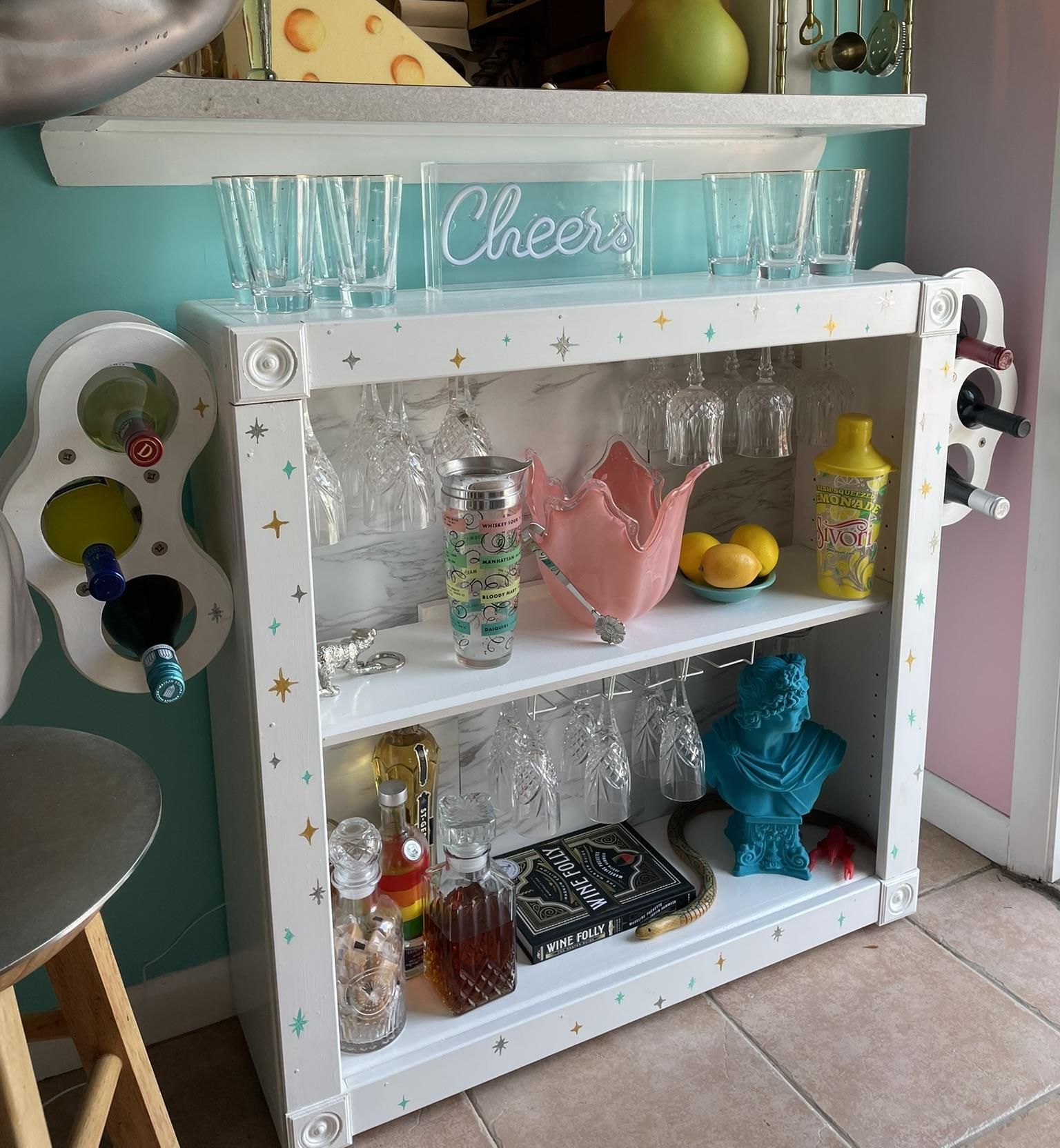 Retro Inspired Bar Cart for a Small Space : 8 Steps (with Pictures ...