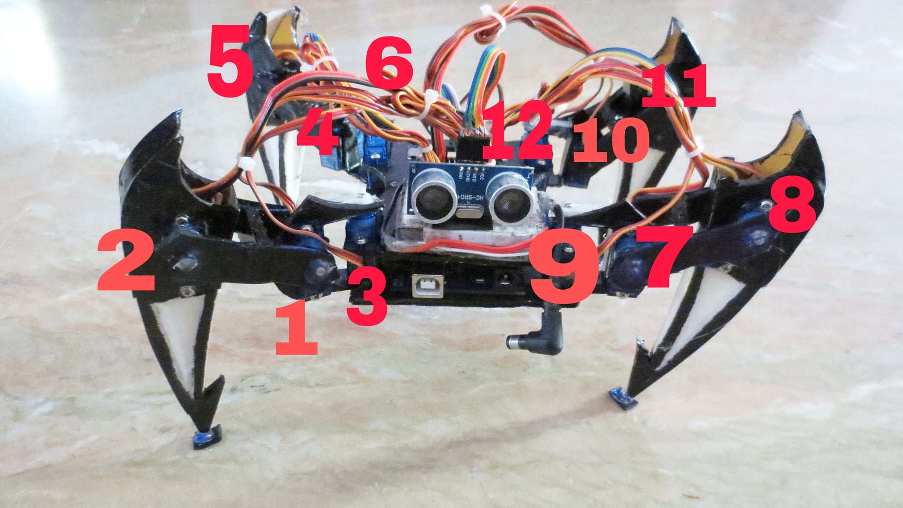 Arduino Quadruped 8 Steps Instructables