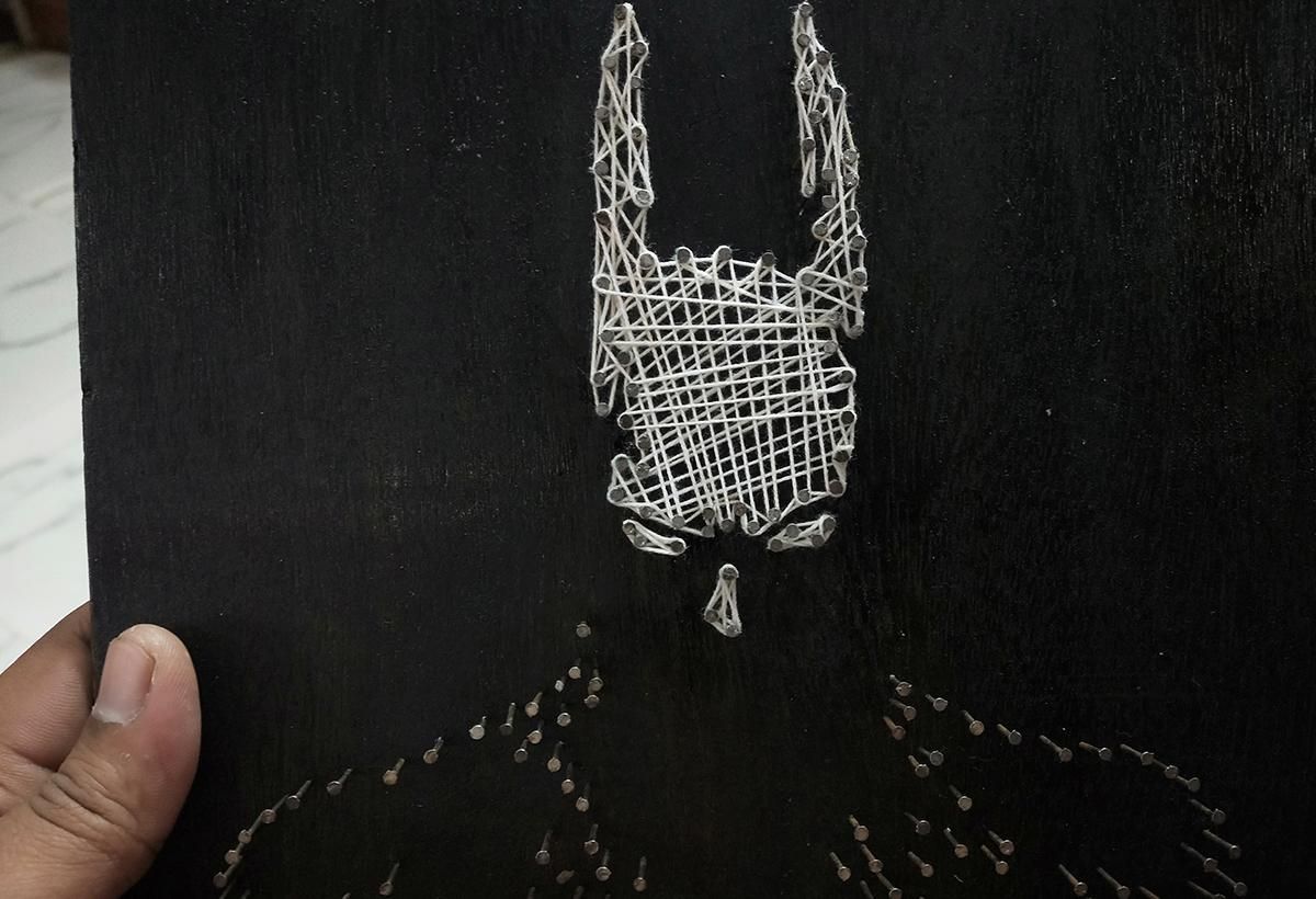 BATMAN | String Art : 6 Steps (with Pictures) - Instructables