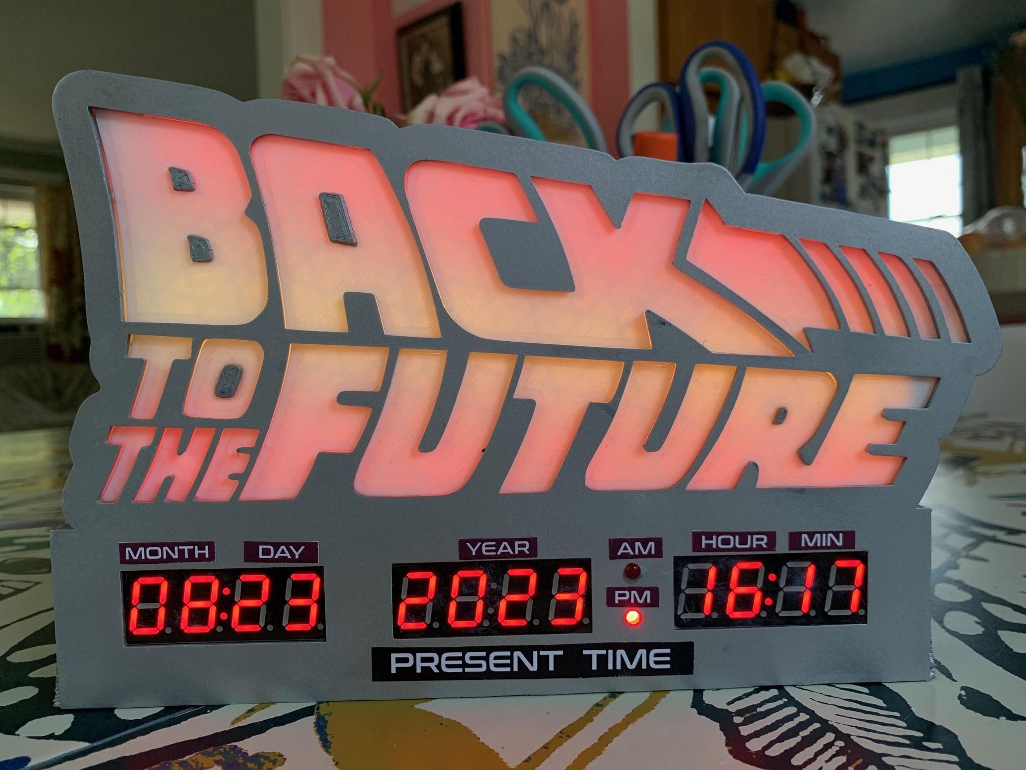 Back to the Future Lamp & Clock : 19 Steps (with Pictures) - Instructables