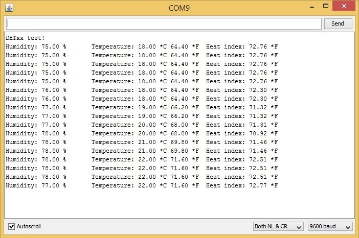 DHT11 Temperature and Humidity Sensor With Arduino : 4 Steps ...