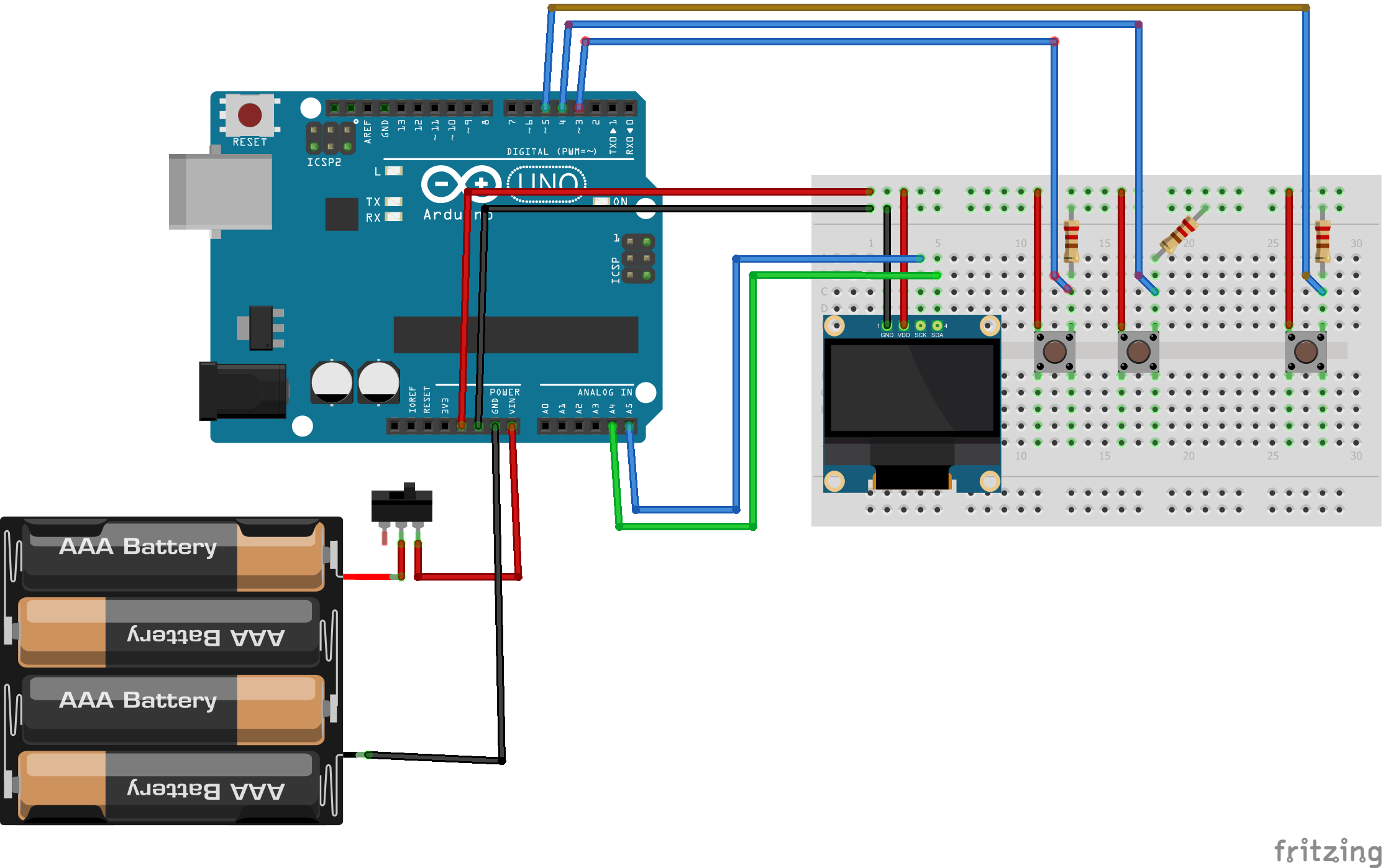 Space Trash Game Using Arduino and OLED Display : 6 Steps (with ...