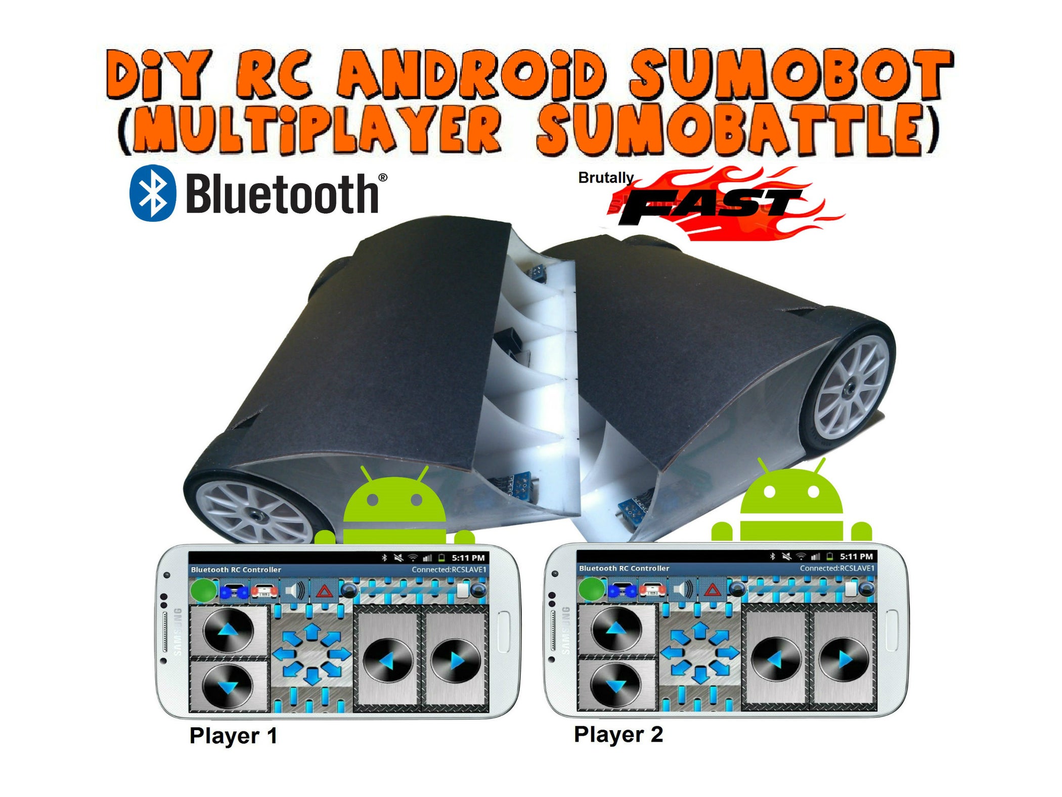DIY RC Android Sumobot (Sumo Robot) : 17 Steps (with Pictures ...