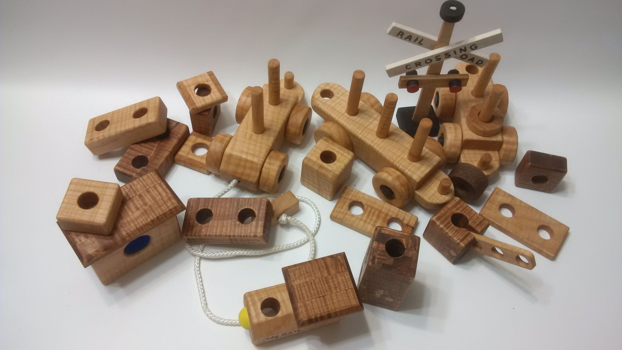 THREE-IN-ONE Wooden Building Block Train Set : 15 Steps (with Pictures ...
