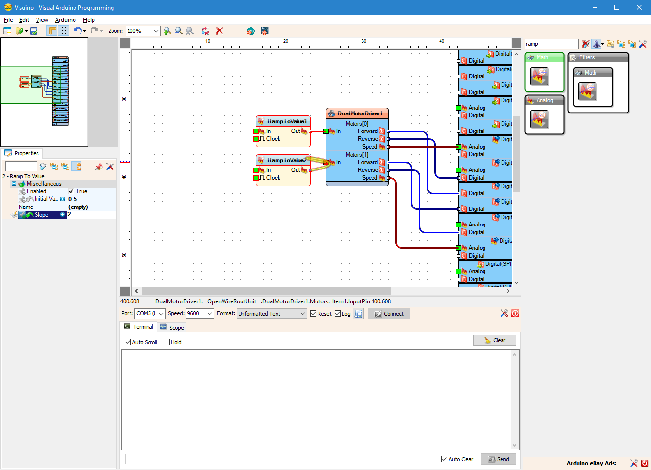 Program Infrared Remote Controlled Arduino Smart Car Robot With Visuino ...
