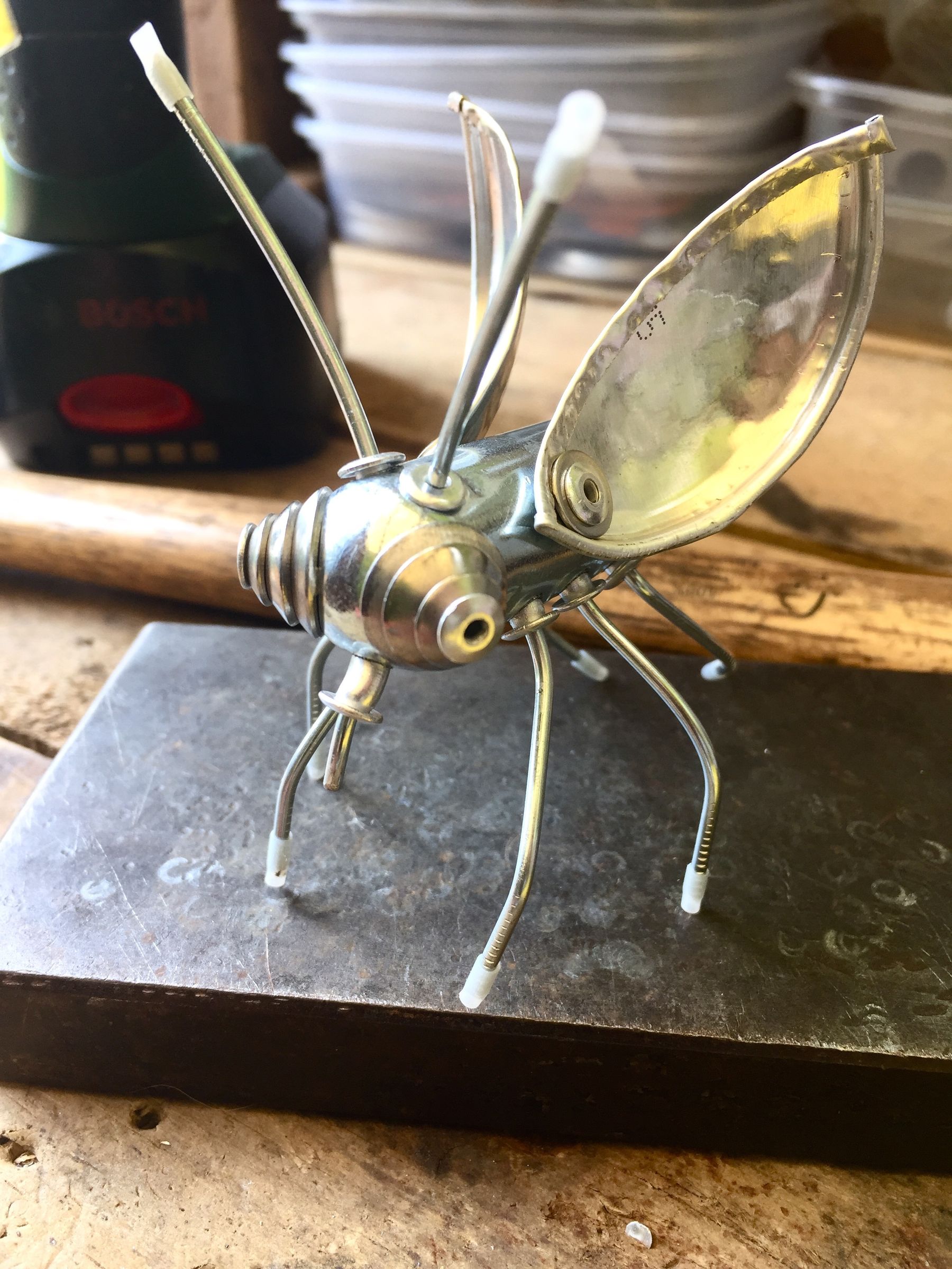 Recycled Metal Bug : 14 Steps (with Pictures) - Instructables