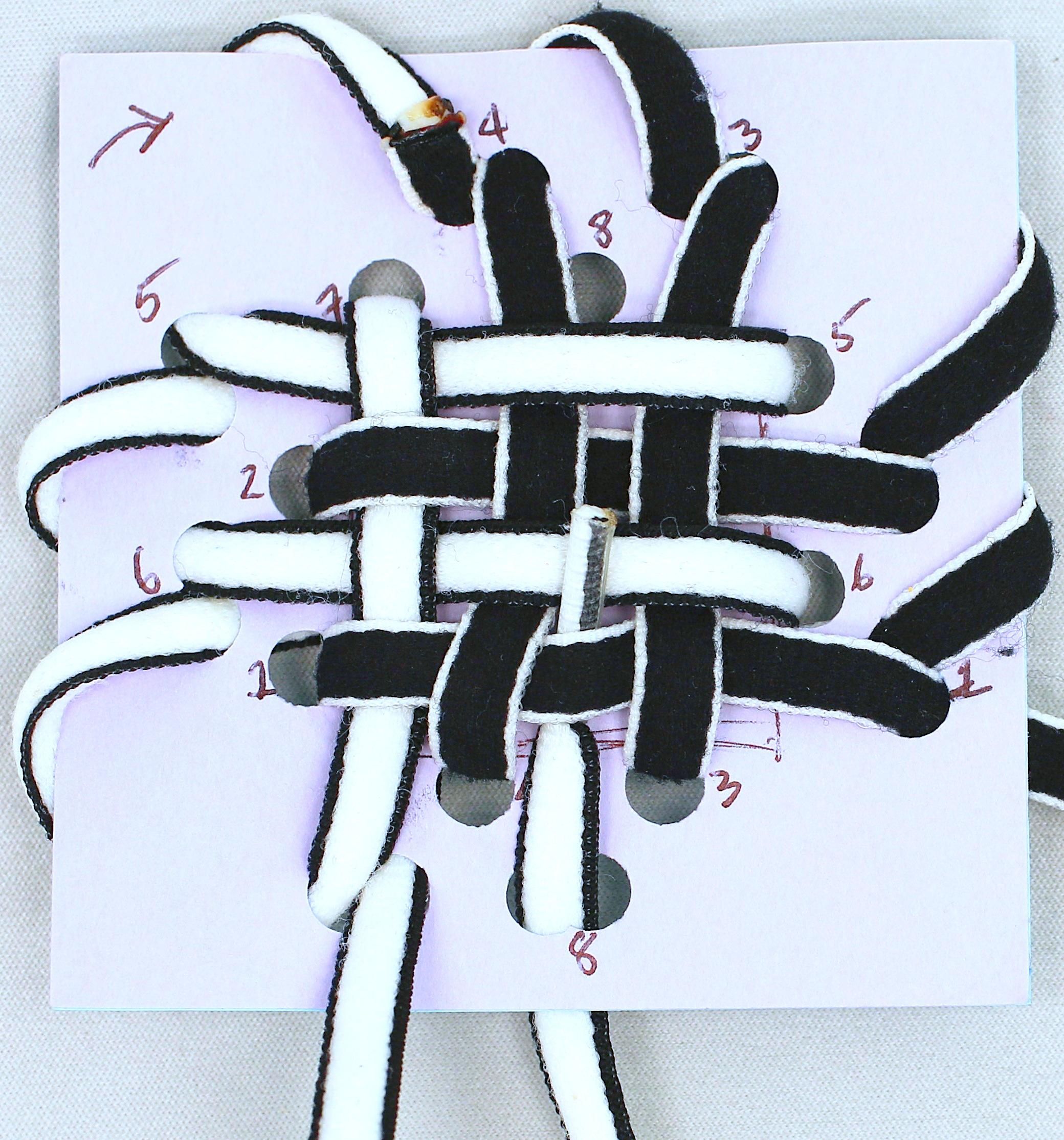 Tie a Pan Chang/Mystic Knot With a Paper Template : 7 Steps (with ...