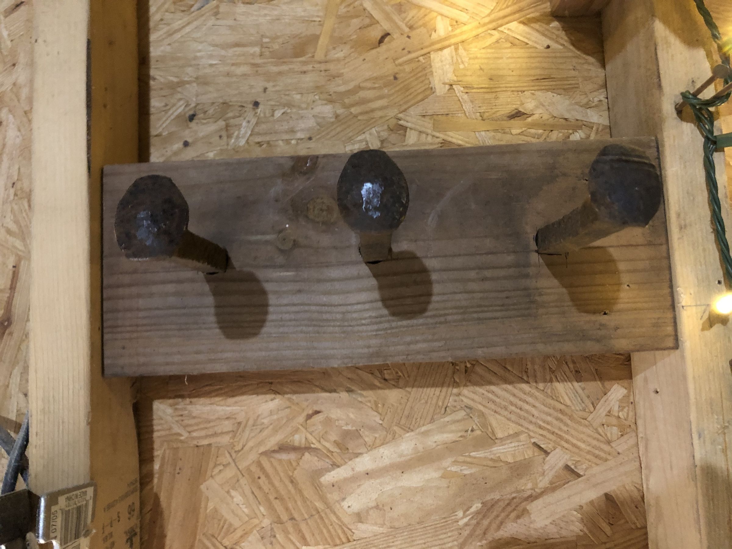 Rustic Railroad Spike Coat Rack : 4 Steps - Instructables