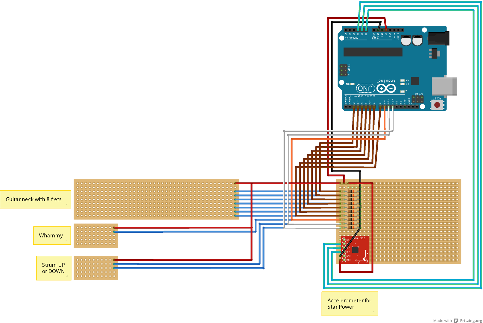 Guitar Hero USB Controller With Arduino and Java : 6 Steps (with ...