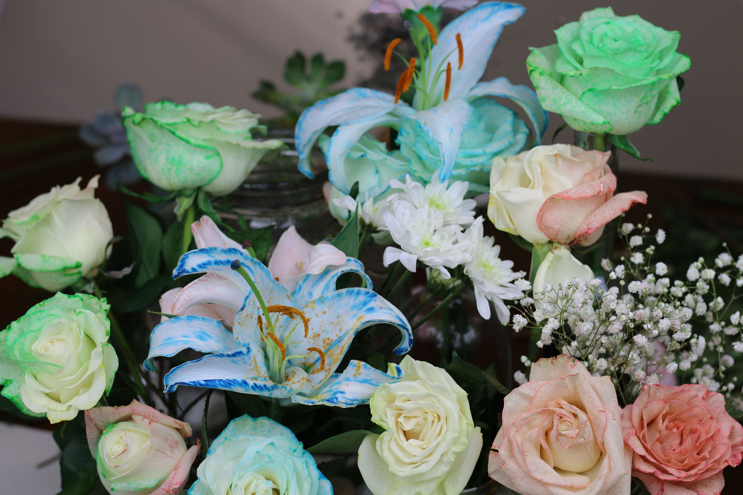 Tie Dye Flowers