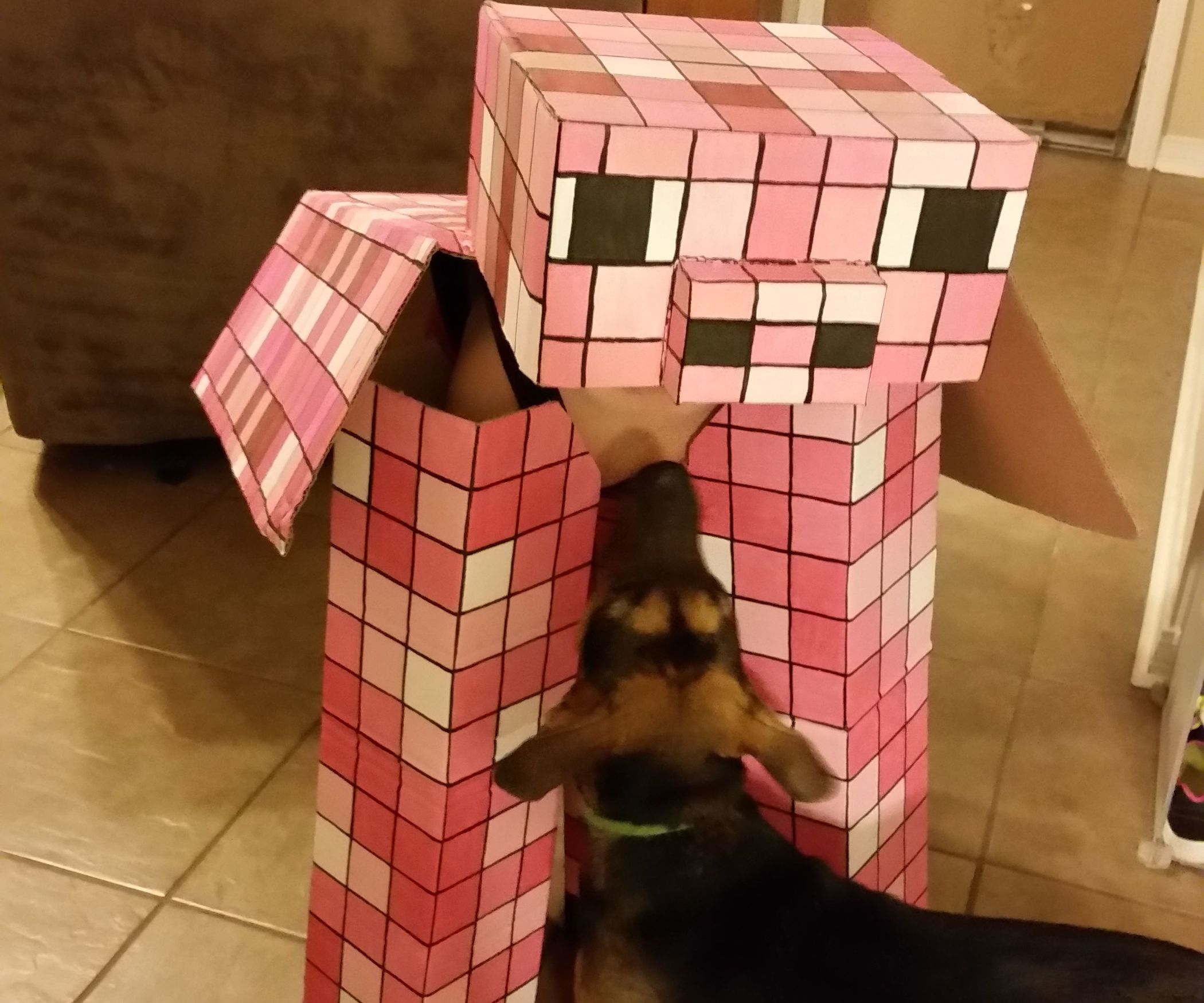 Mine Craft Pig Costume : 8 Steps (with Pictures) - Instructables