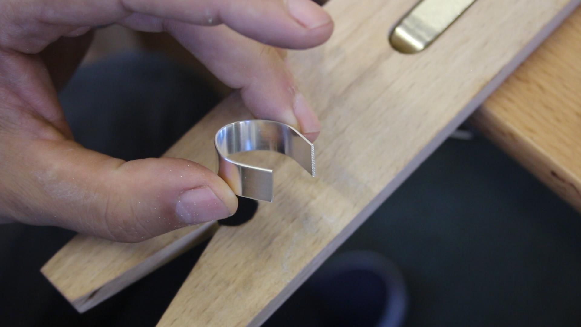 Damascus Steel and Silver Spinner Ring : 11 Steps (with Pictures ...