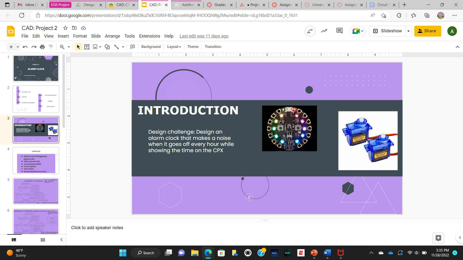 CAD: CPX Alarm Clock : 6 Steps - Instructables