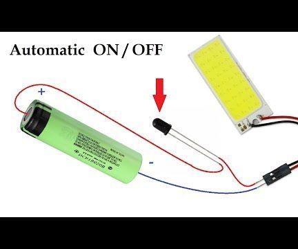 Simplest Automatic ON OFF Room Emergency Led Light : 3 Steps ...