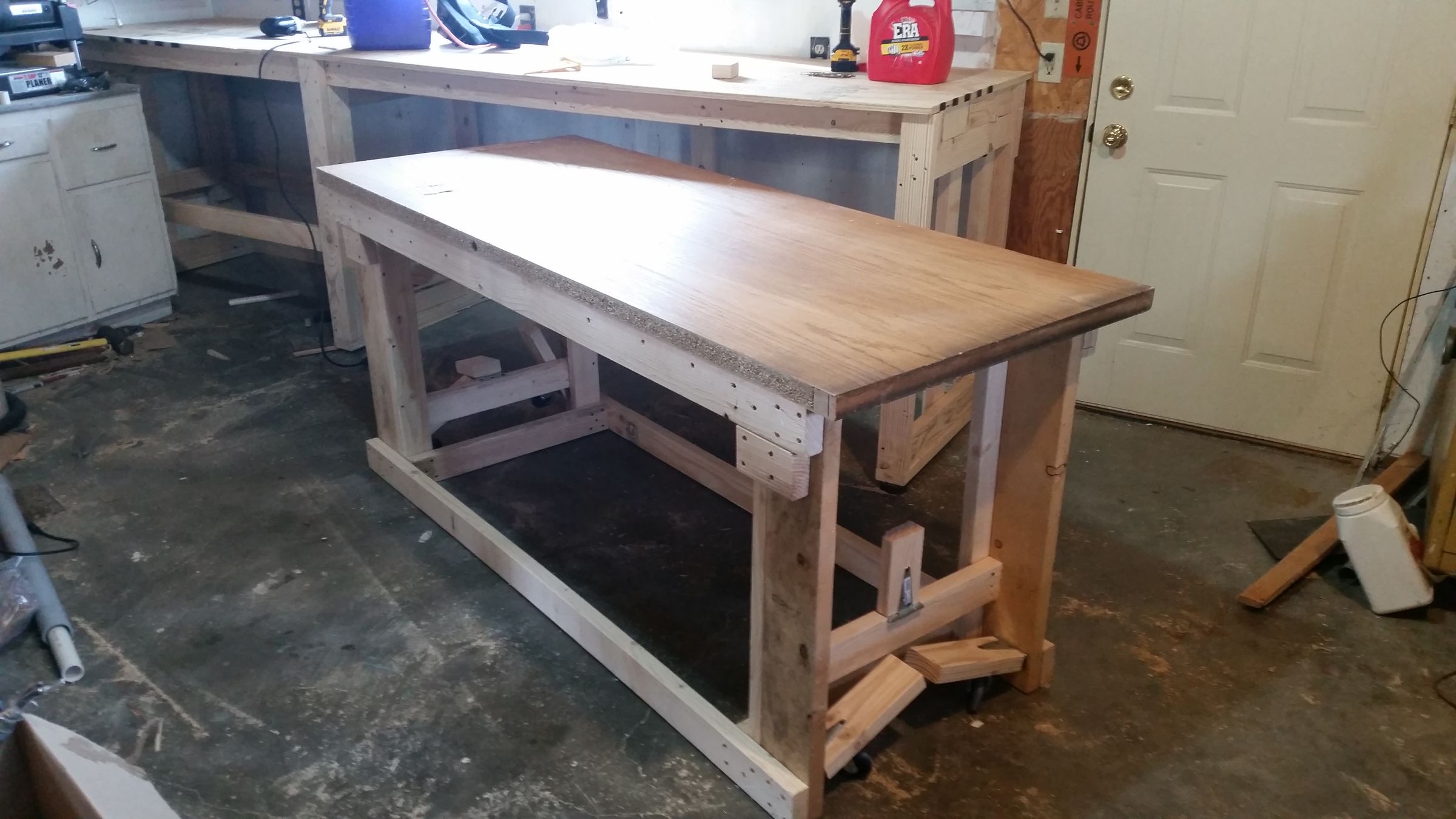 2x4 Work Bench With Nested Rolling Assembly Table : 10 Steps (with ...