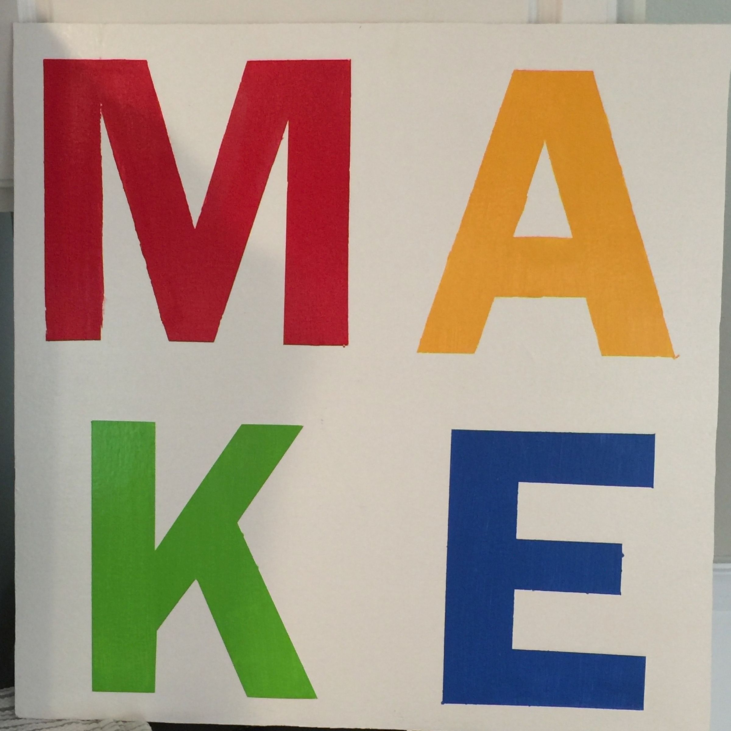 Easy Wooden Sign for Makerspace or Work Studio : 10 Steps (with ...