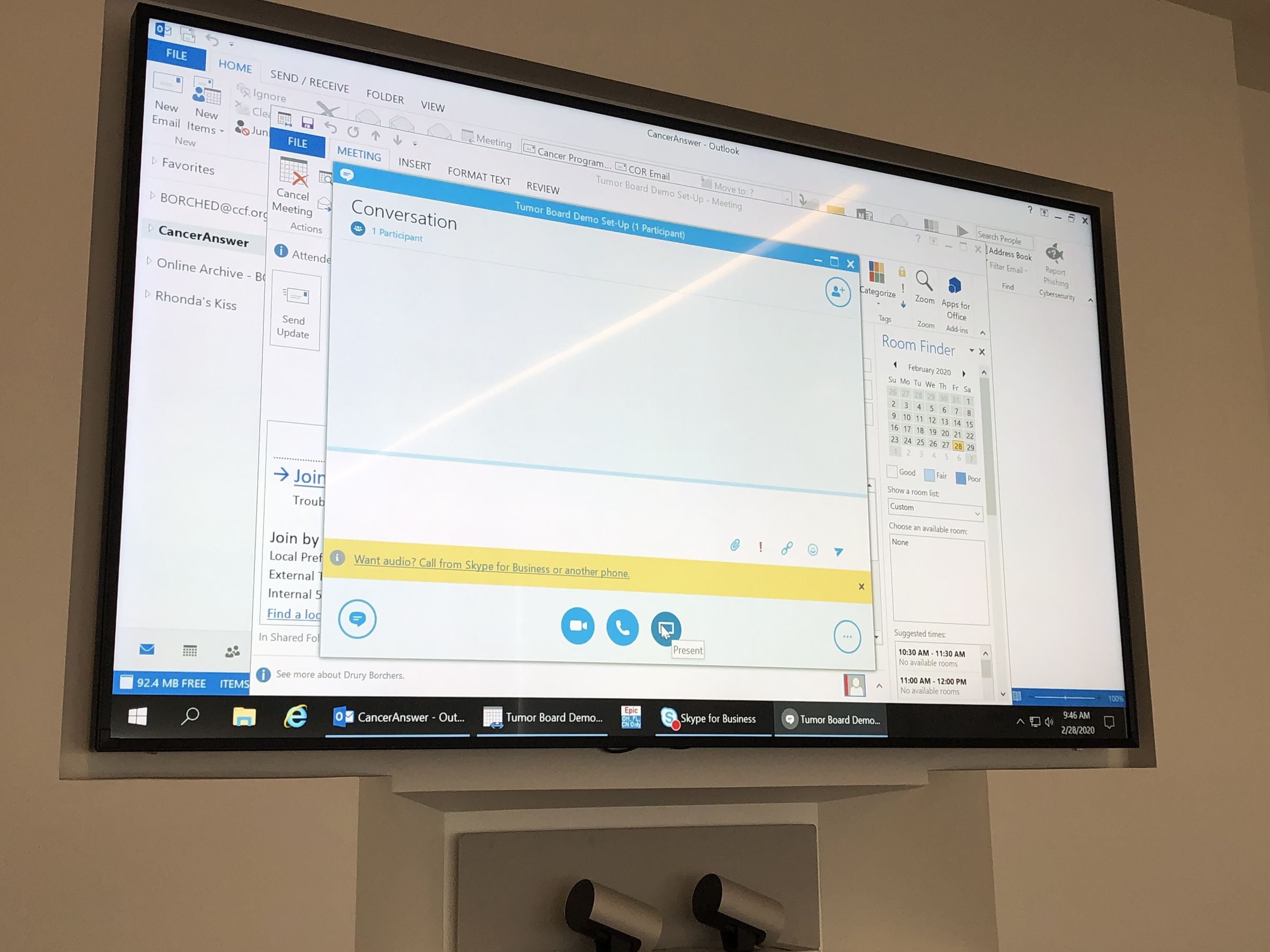Setting Up a Conference Room for a Skype Meeting With an Audio ...