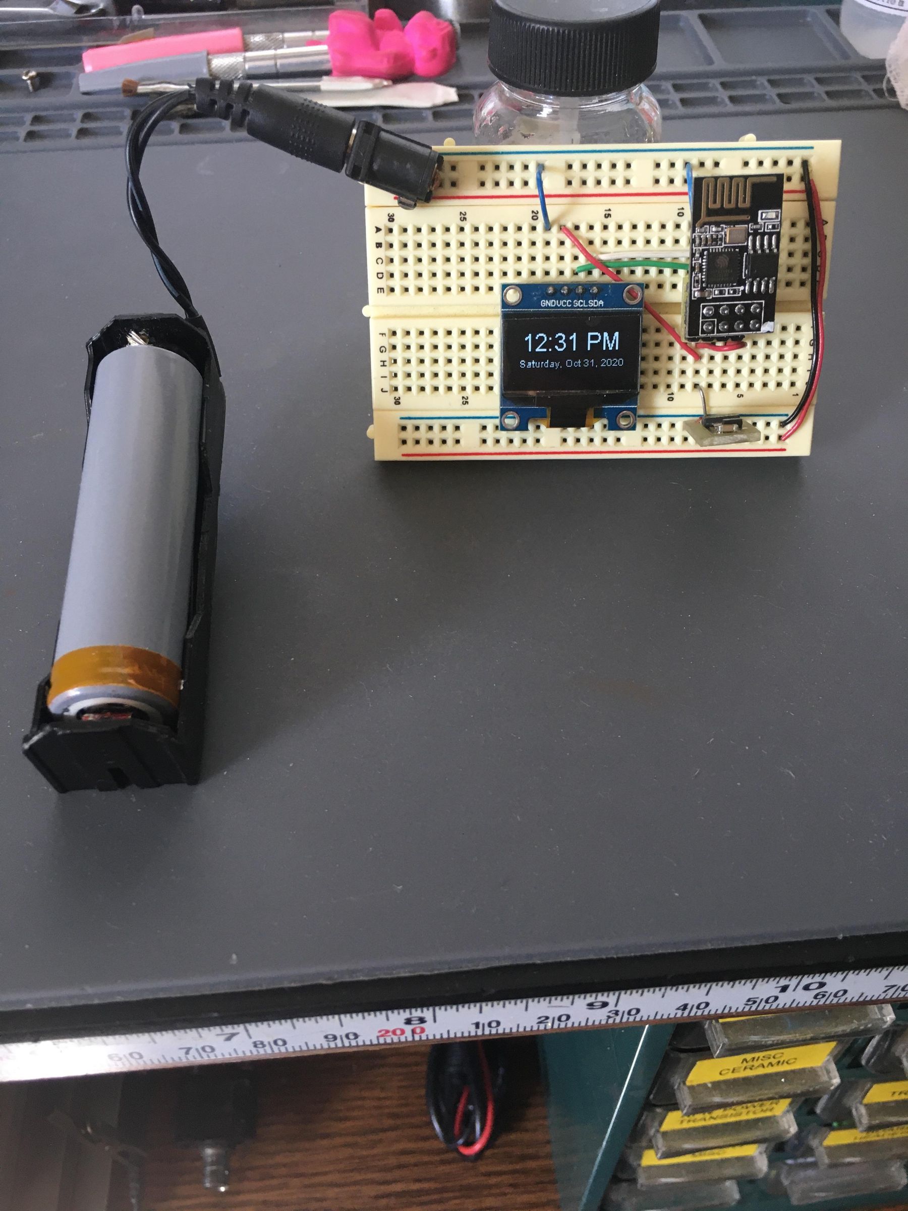 Simplest ESP8266 Local Time Internet Clock With OLED : 4 Steps (with ...