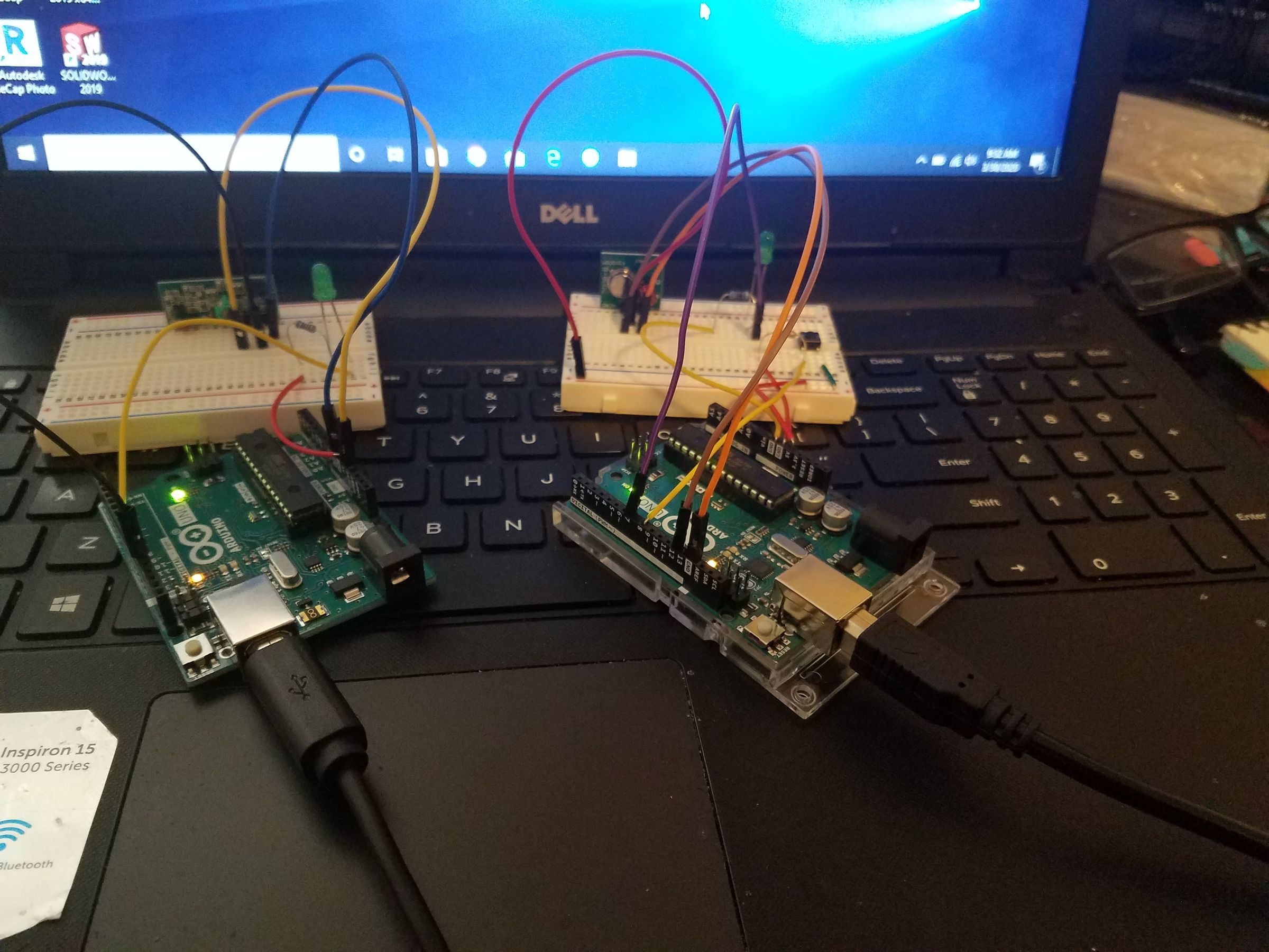 Personal One Way Radio Using Arduino Transmitter and Receiver Modules ...