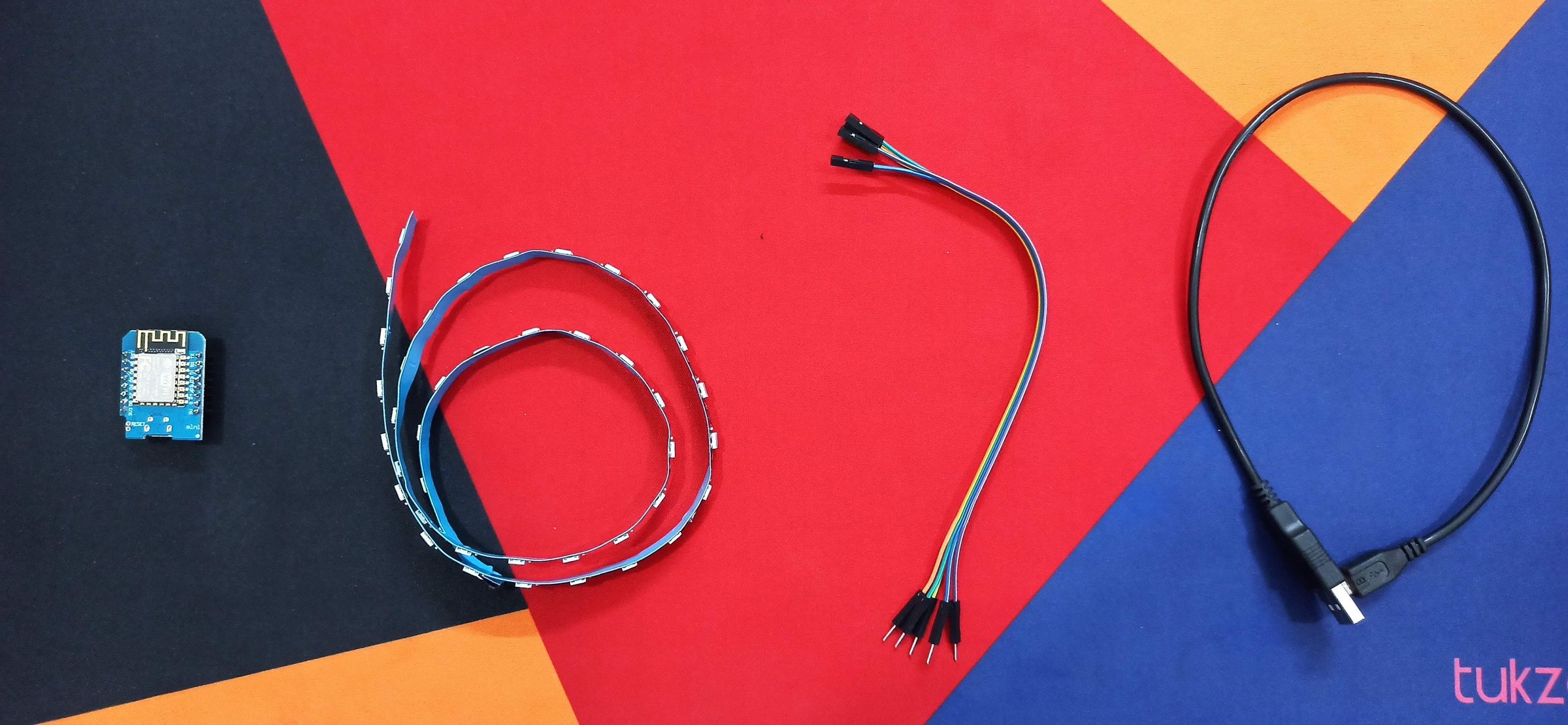 Alexa RGB LEDs (WS2812B) Rainbow Light With 3D Case : 3 Steps ...