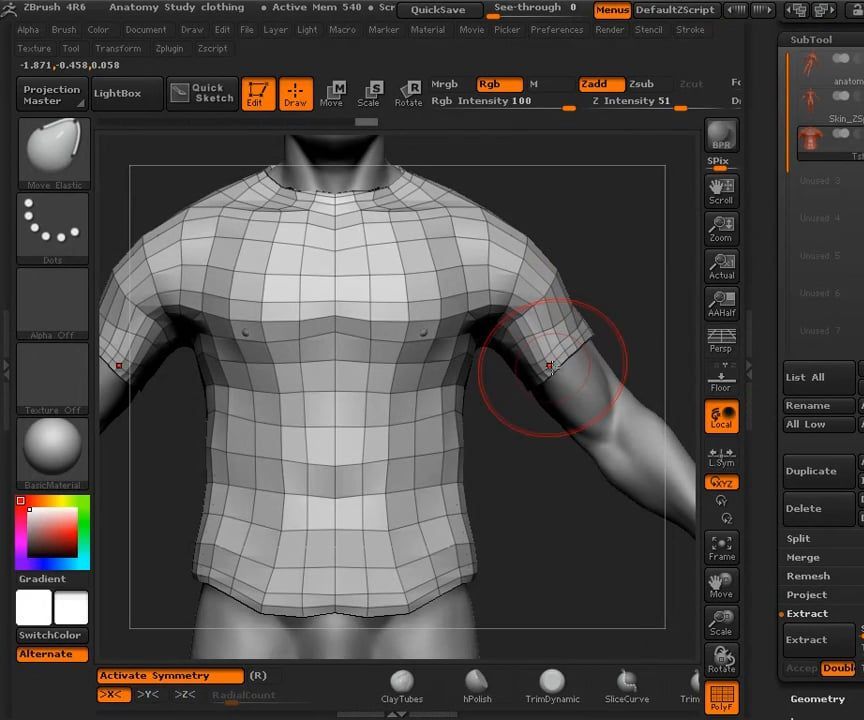 ZBrush: Mesh Extraction and ZRemesher. - Instructables