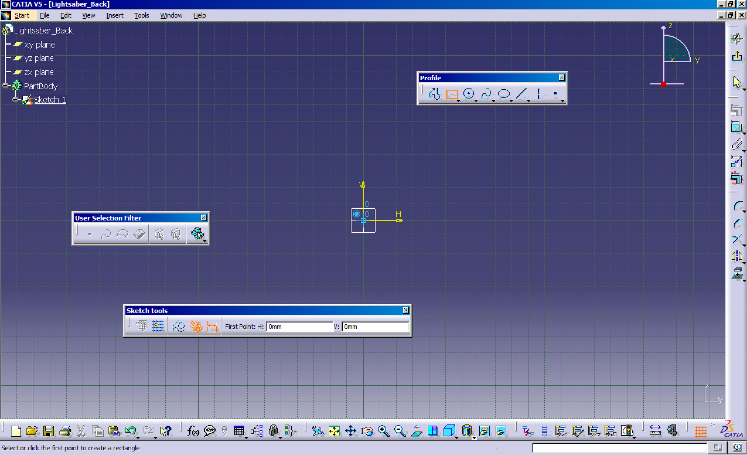 CATIA V5 Lightsaber Model Part 1 : 25 Steps - Instructables
