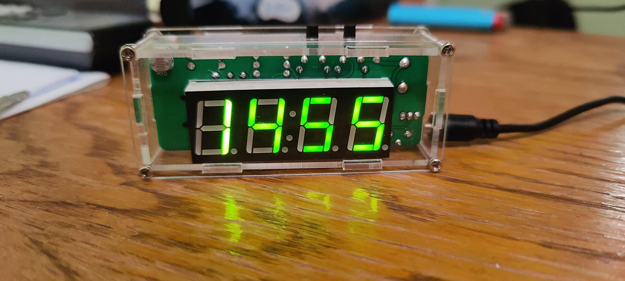 MiOYOOW 4-Digit Digital DIY Clock Kits With Acrylic Shell : 18 Steps ...