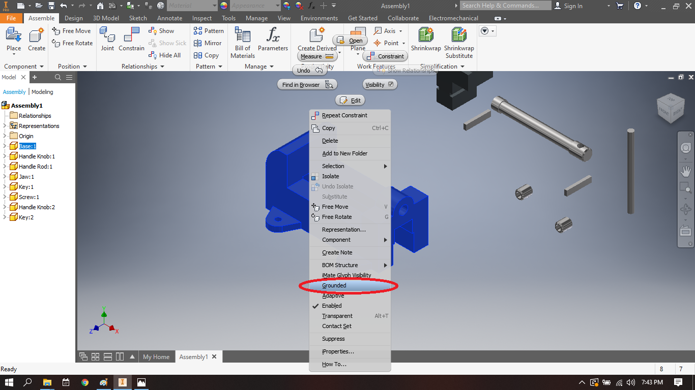 Inventor Assembly, Exploded Assembly, and Materials List : 31 Steps ...