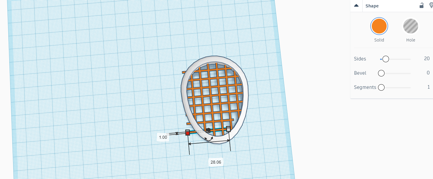 How to Make a Tennis Racket on Tinkercad (Instructable) : 18 Steps ...