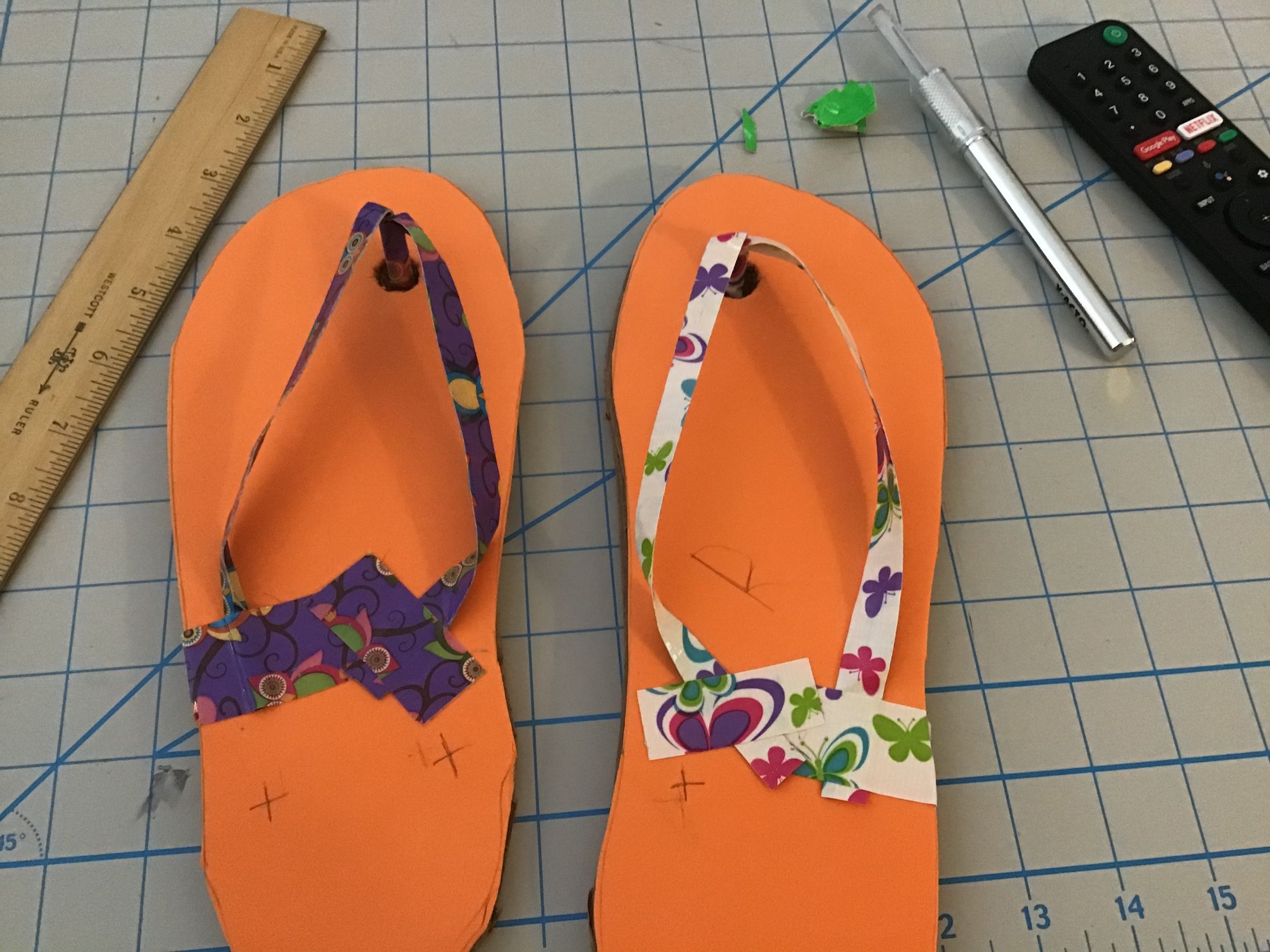 DIY Duct Tape Flip Flops : 12 Steps (with Pictures) - Instructables