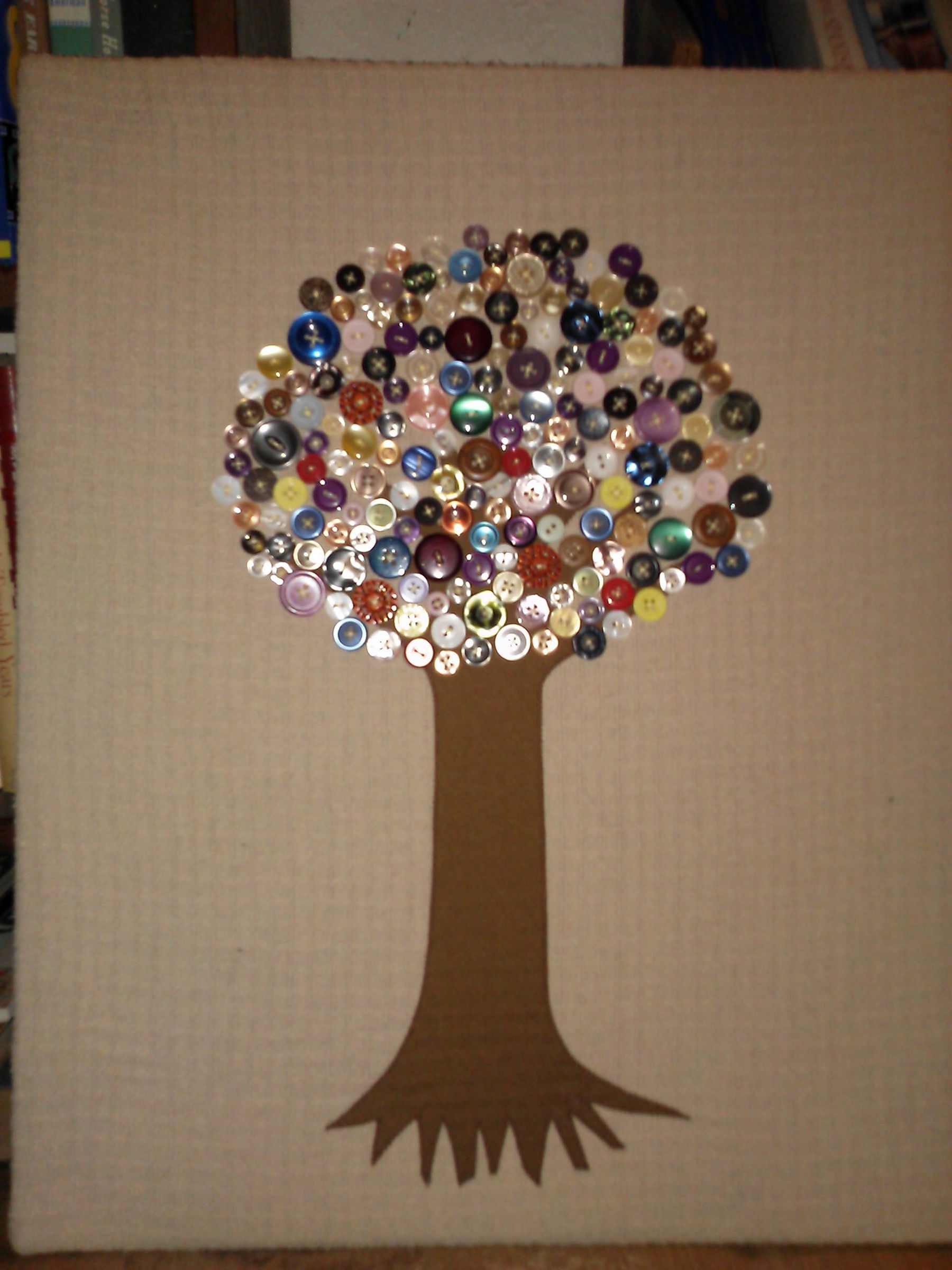 Button Tree Wall Art : 5 Steps - Instructables