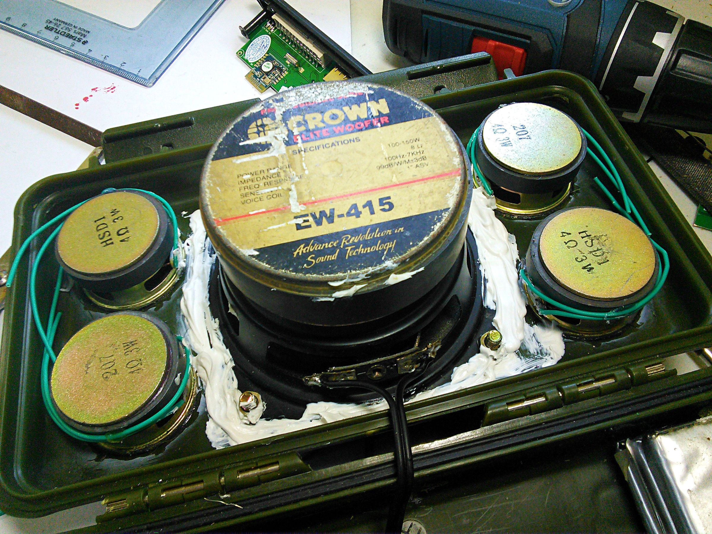 DIY Tough Bluetooth Boombox (Lasts 20hrs!) : 12 Steps (with Pictures ...