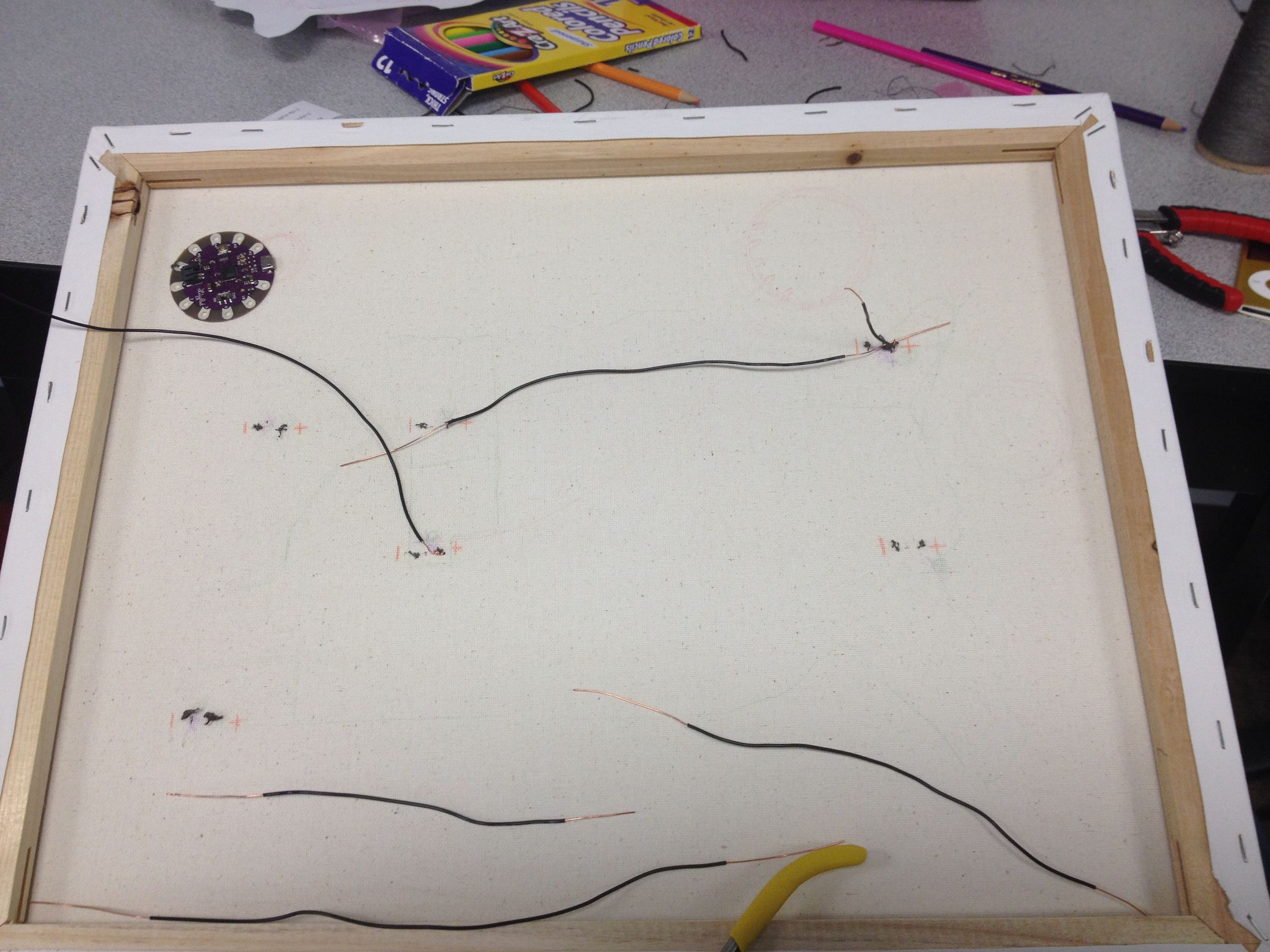 How to Make an Interactive, Blinking Fabric Map of the United States ...